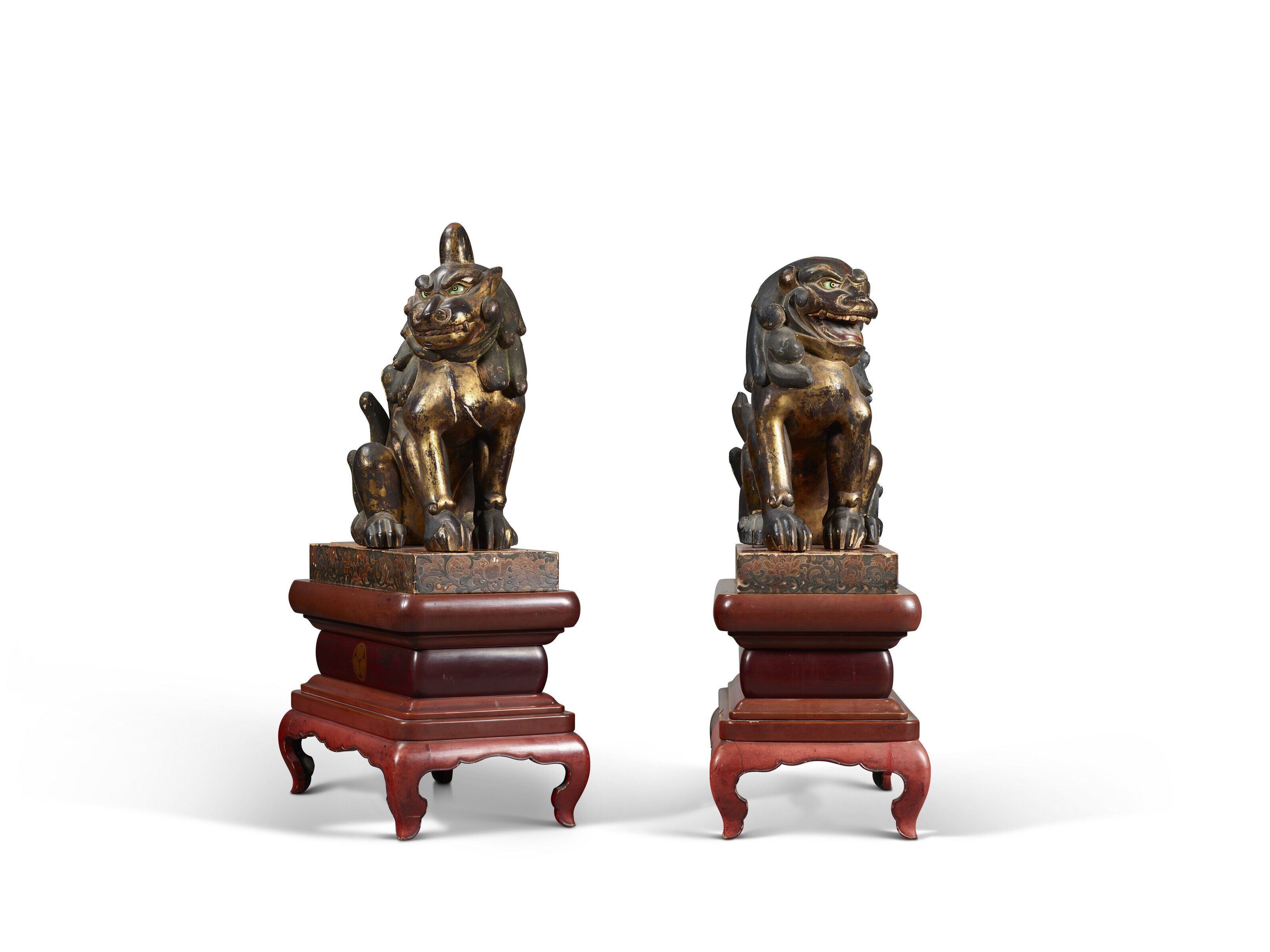 A PAIR OF KOMA-INU (LION-DOGS), JAPAN, EDO PERIOD (18TH-19TH CENTURY ...