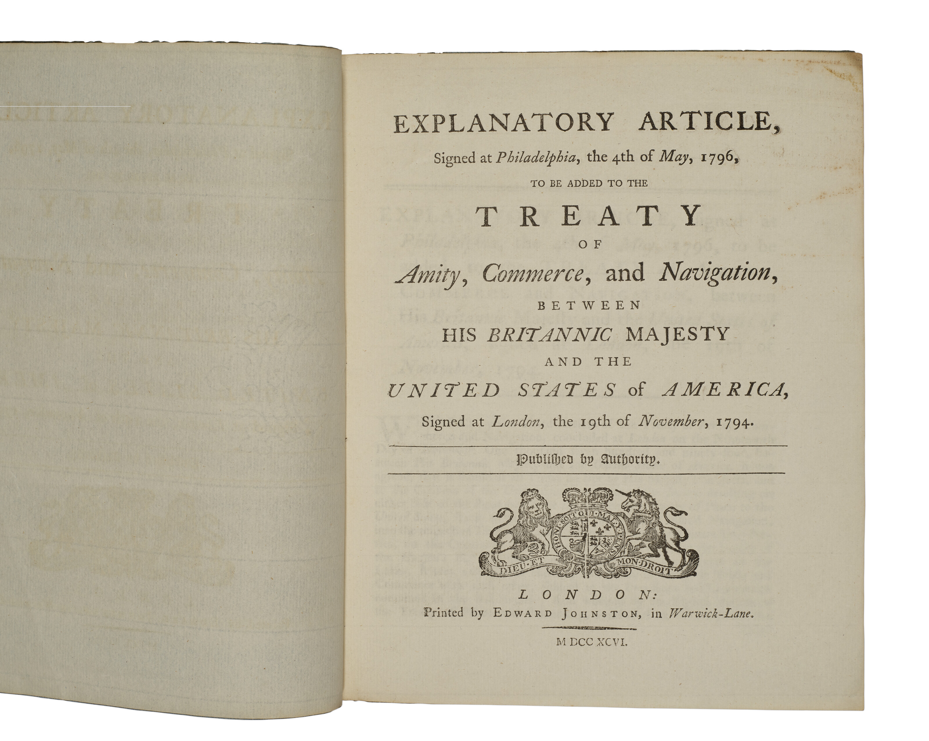 Jays Treaty 1795 Jay S And Pinkney Exclusive S