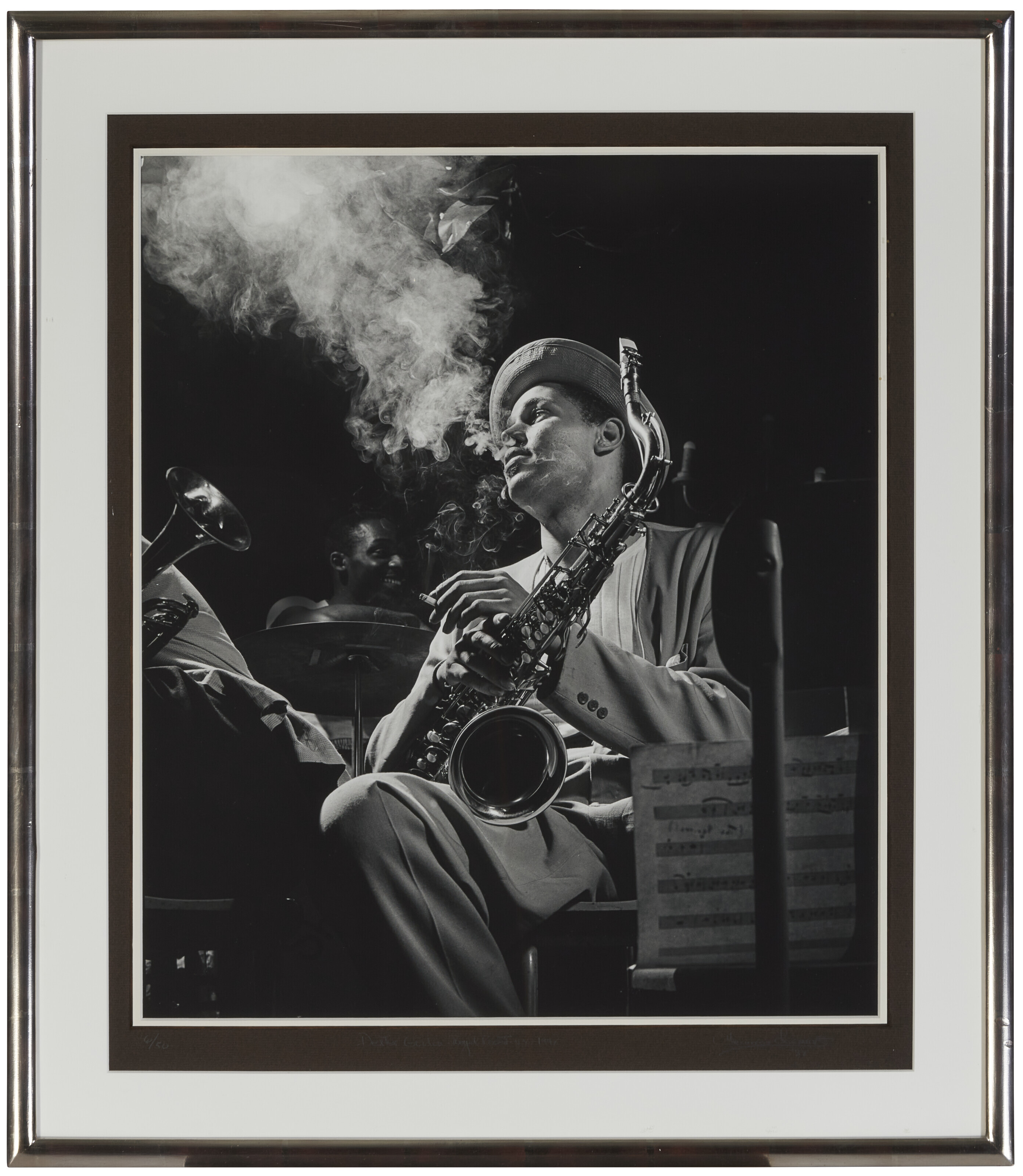 Dexter Gordon Smoking At The Royal Roost Photo Nyc 1948