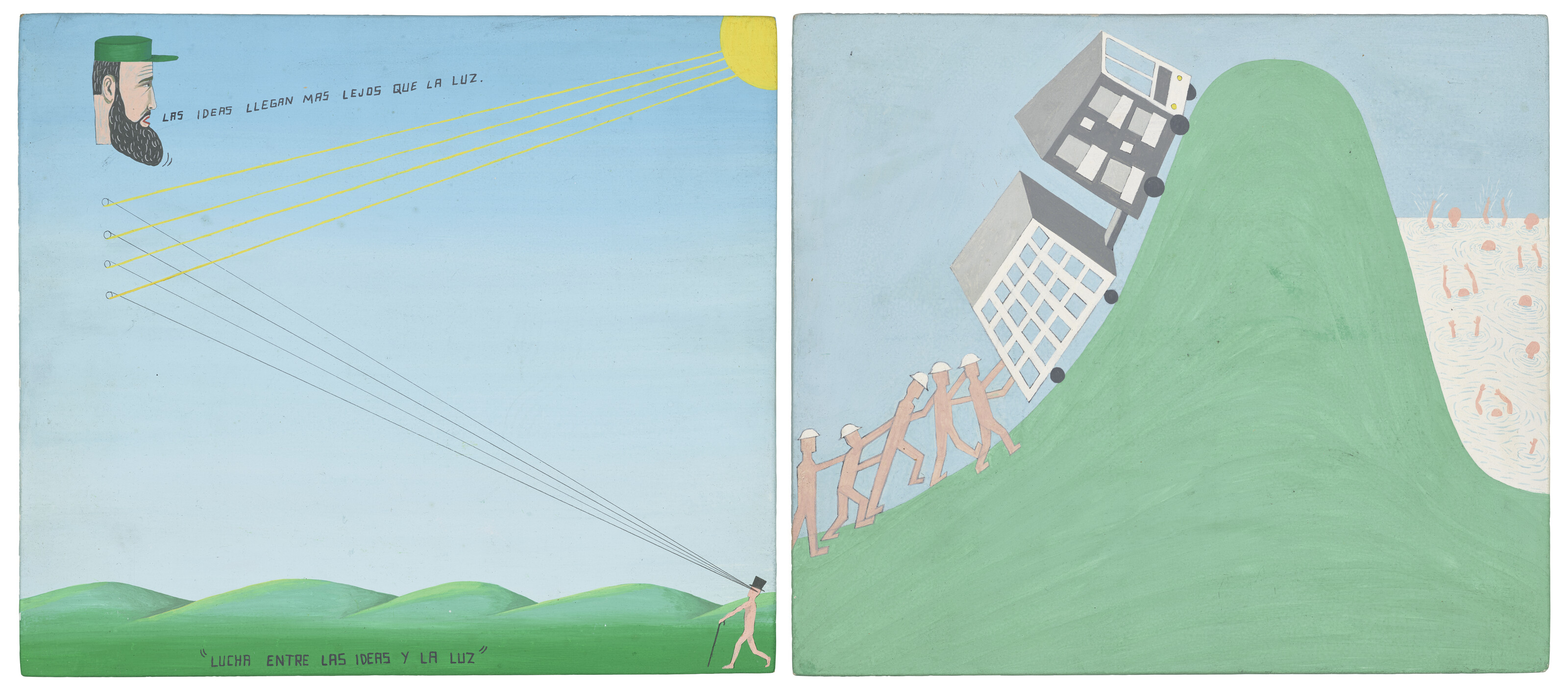 CARLOS CÁRDENAS (b. 1962), Untitled (Las ideas llegan más lejos que la ...