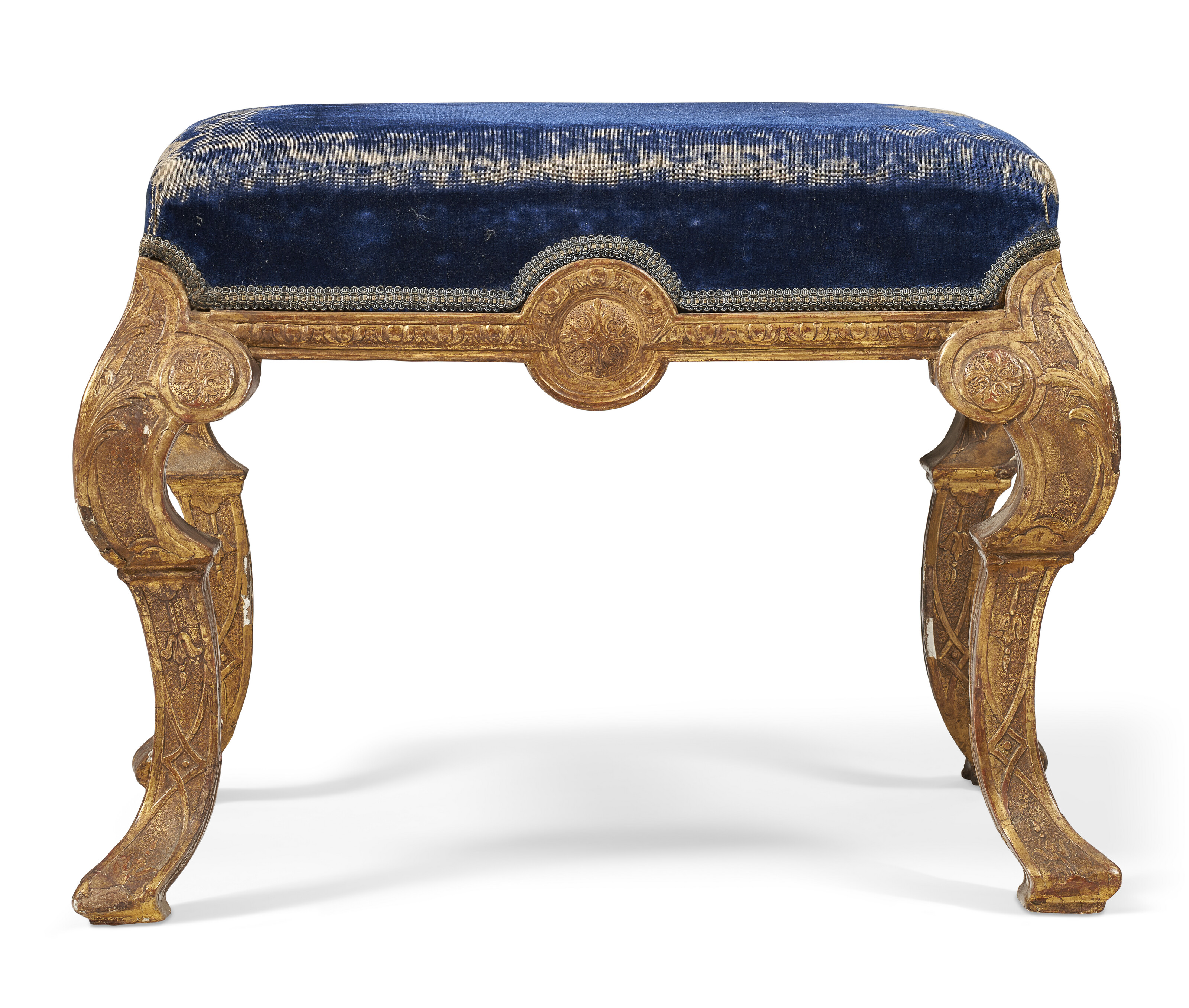 A GEORGE I GILTWOOD STOOL, ATTRIBUTED TO JAMES MOORE, CIRCA 1720 ...
