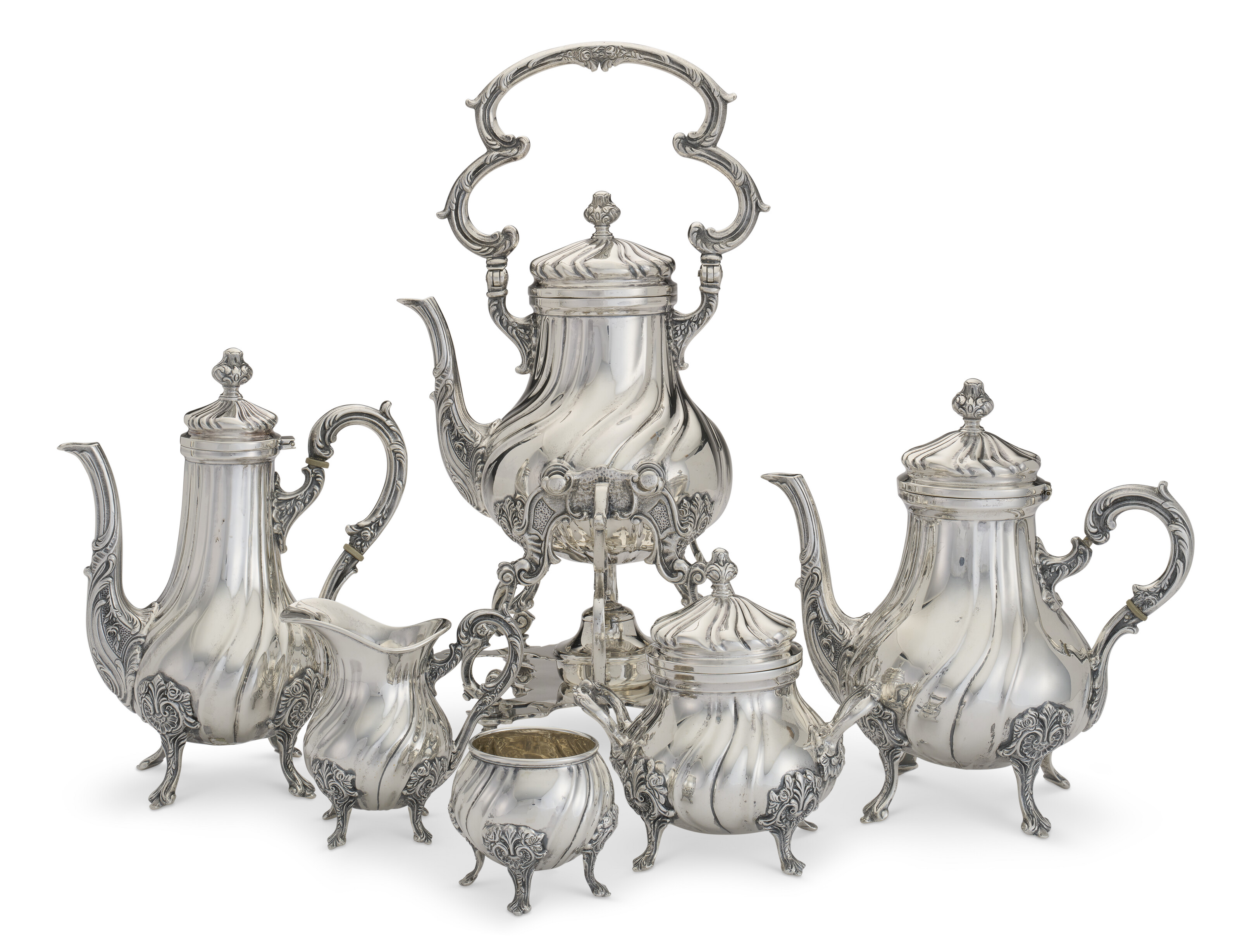 A SIX-PIECE PERUVIAN SILVER TEA AND COFFEE SET, 20TH CENTURY | Christie’s