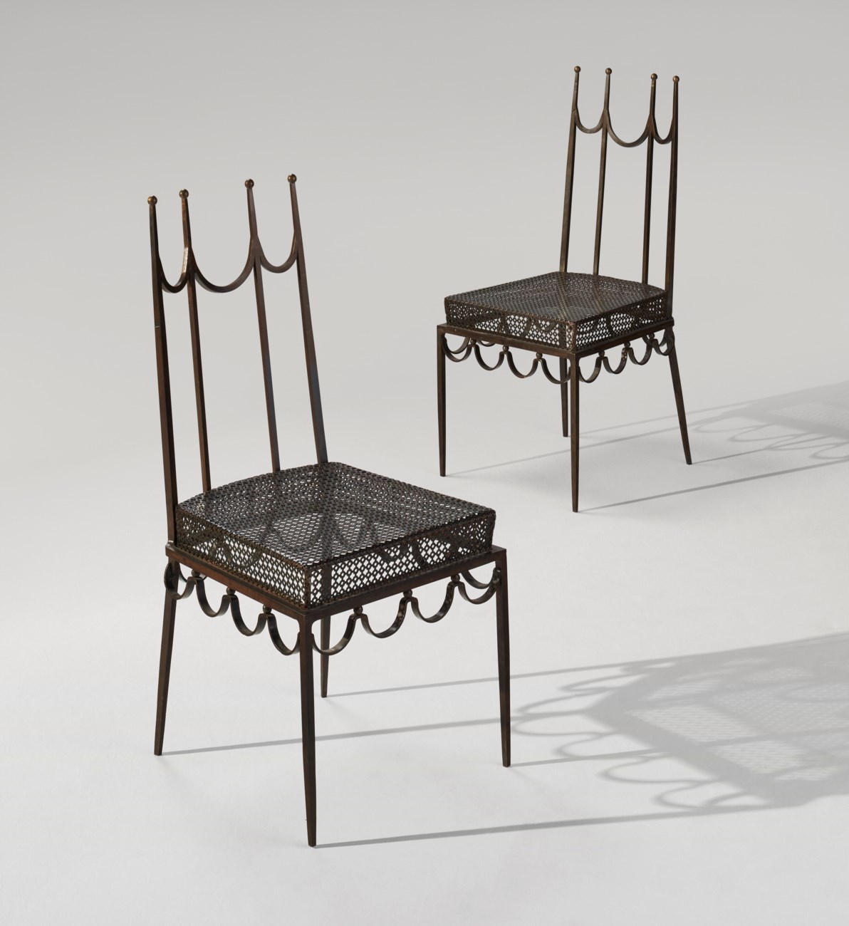 MATHIEU MATÉGOT (1910-2001), Pair of Side Chairs, circa 1945 | Christie's