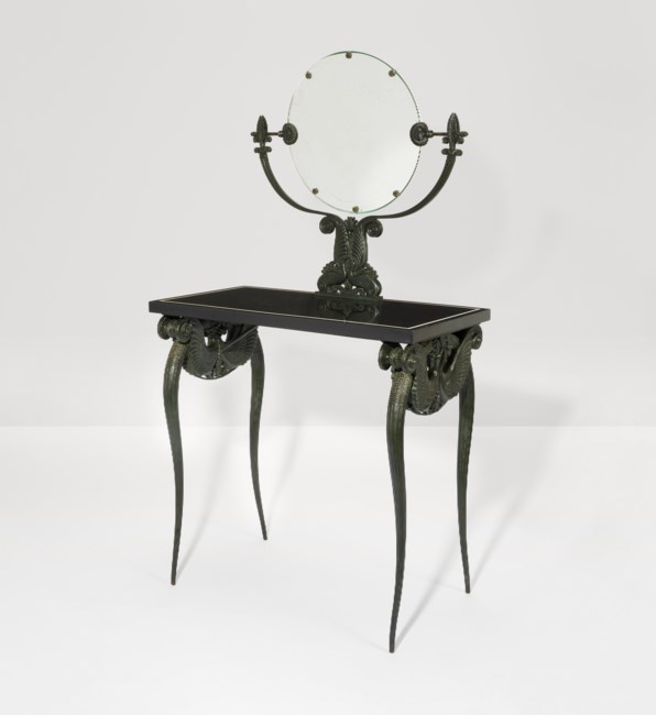 ARMAND-ALBERT RATEAU (1882-1938), Important and Rare Vanity Table for ...