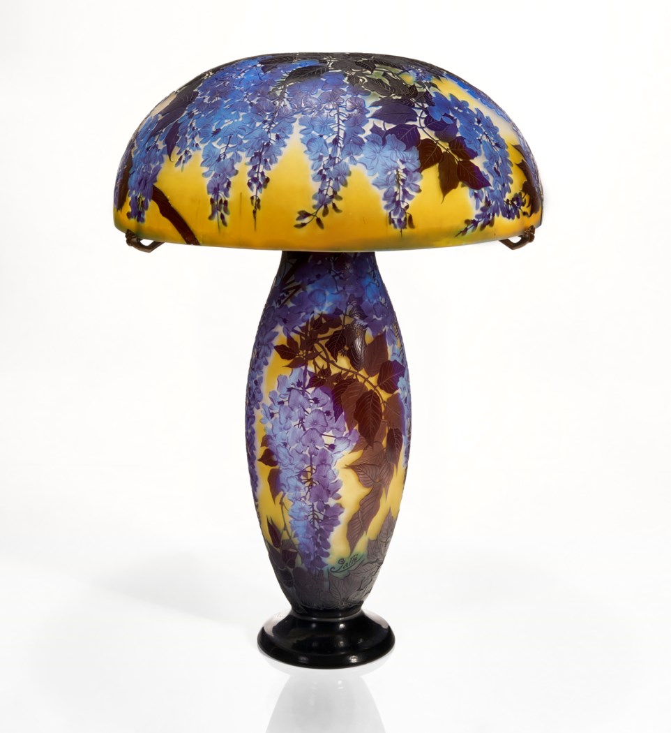 GALLÉ, Rare 'Wisteria' Table Lamp, circa 1925 | Christie's