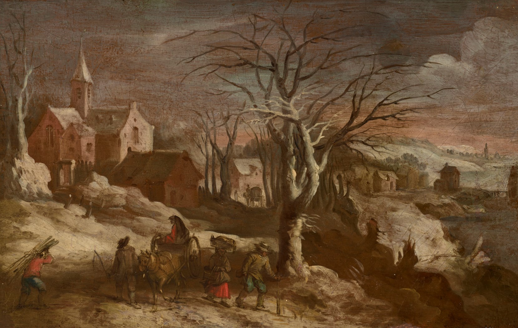 ATTRIBUTED TO FRANS DE MOMPER (ANTWERP 1603-1660), A winter landscape ...