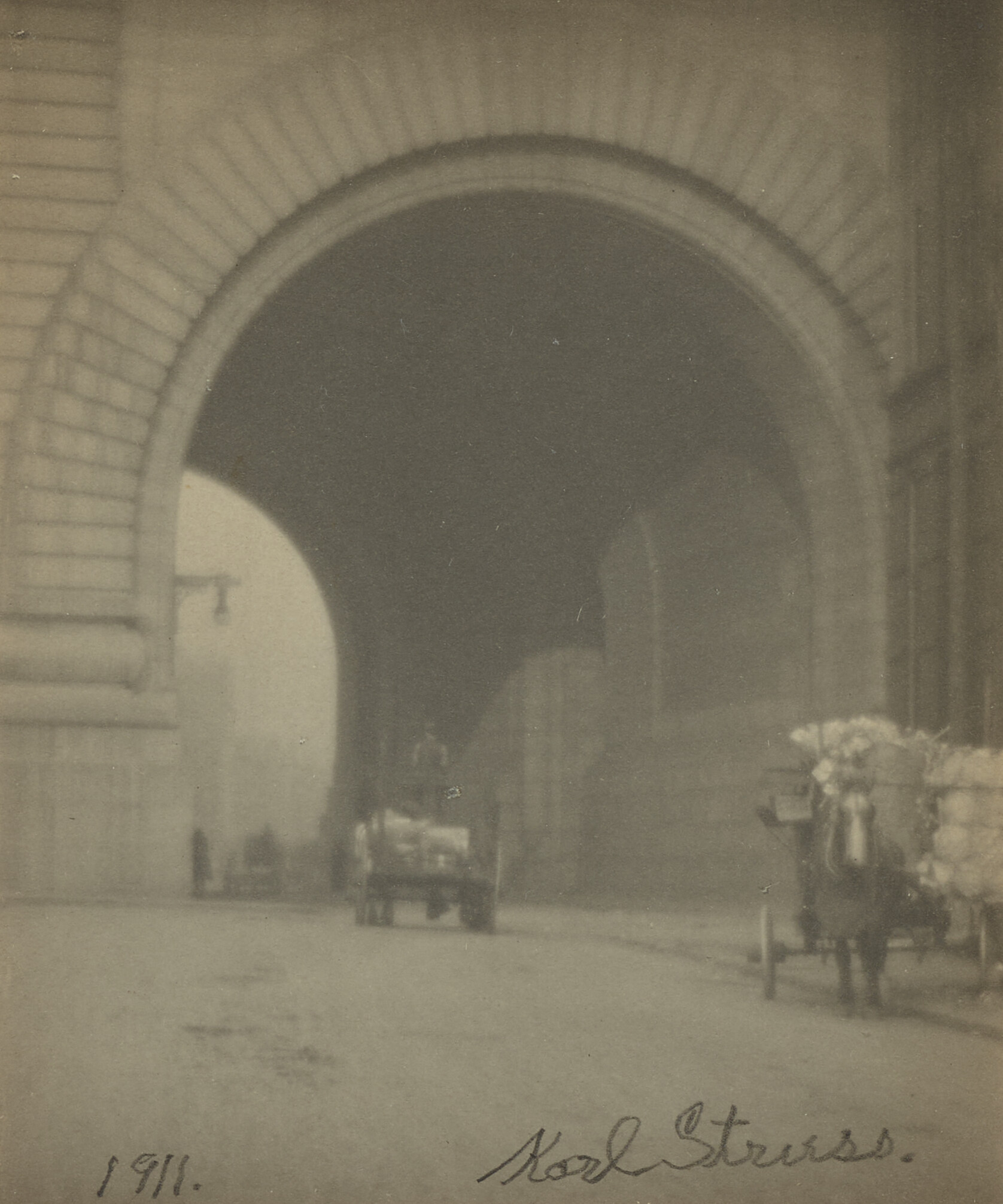 KARL STRUSS (1886–1981), Tunnel on 1st Avenue Under Blackwell's Island ...