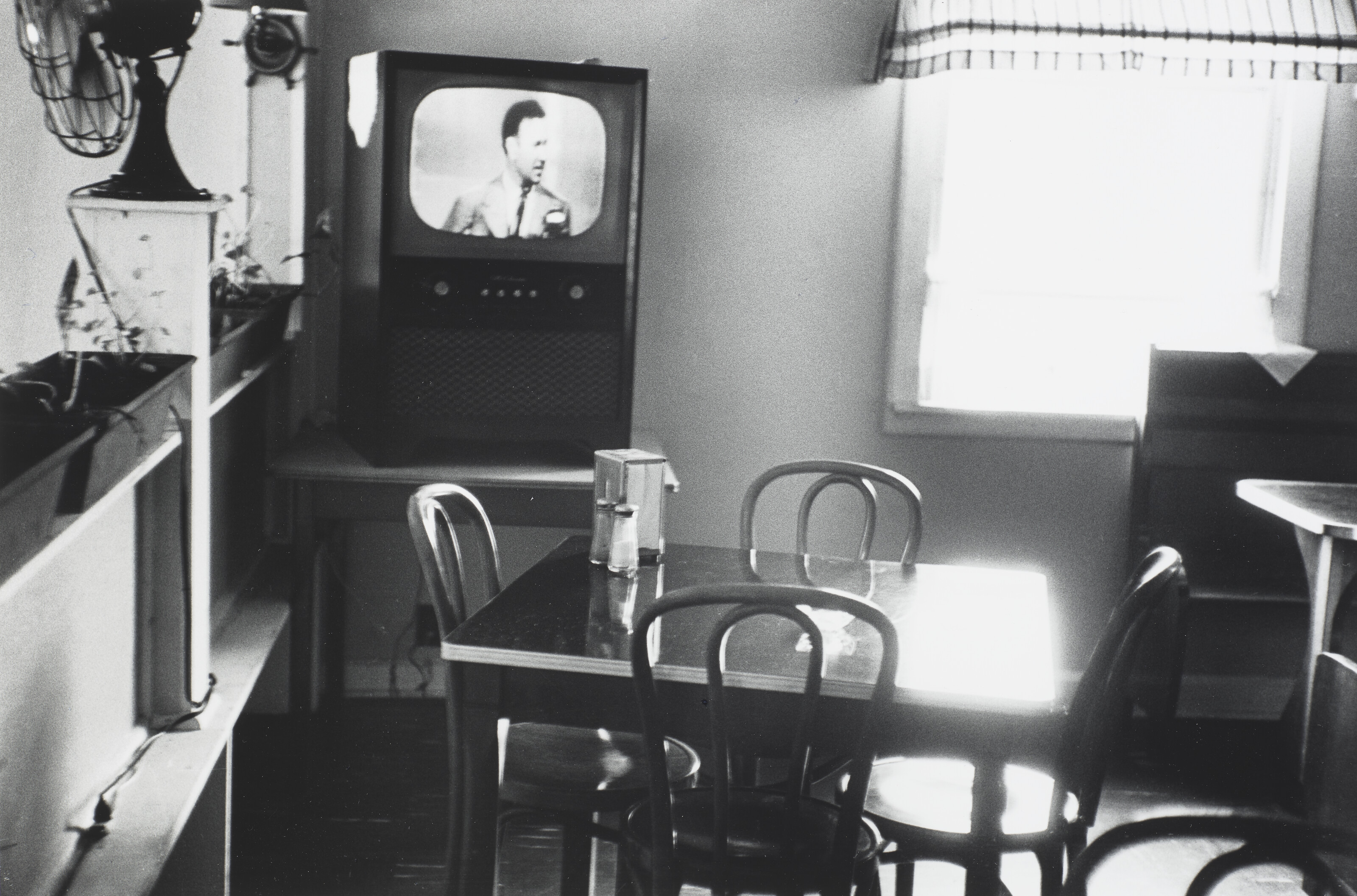 ROBERT FRANK (1924–2019), Restaurant–U.S. 1 Leaving Columbia, South Carolina, 1955 | Christie’s