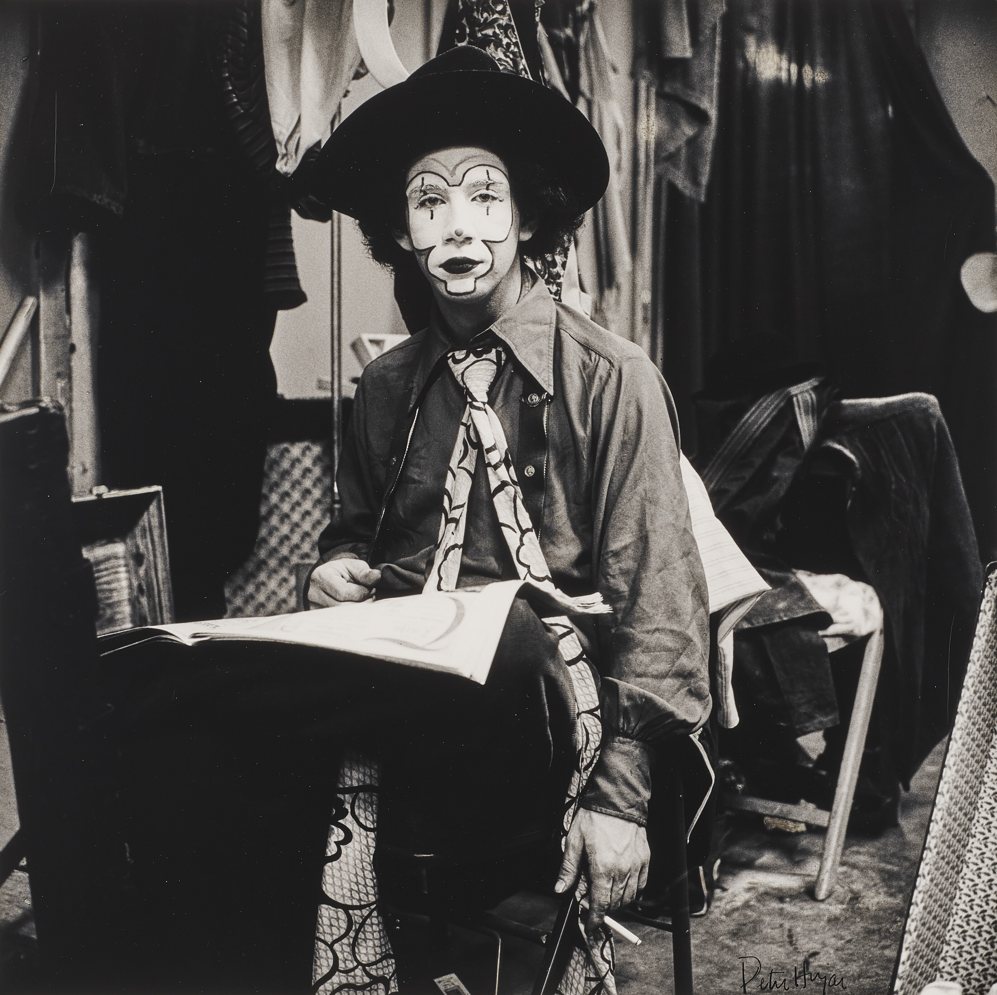 PETER HUJAR (1934–1987), Clown with Long Tie (II), 1973 | Christie’s