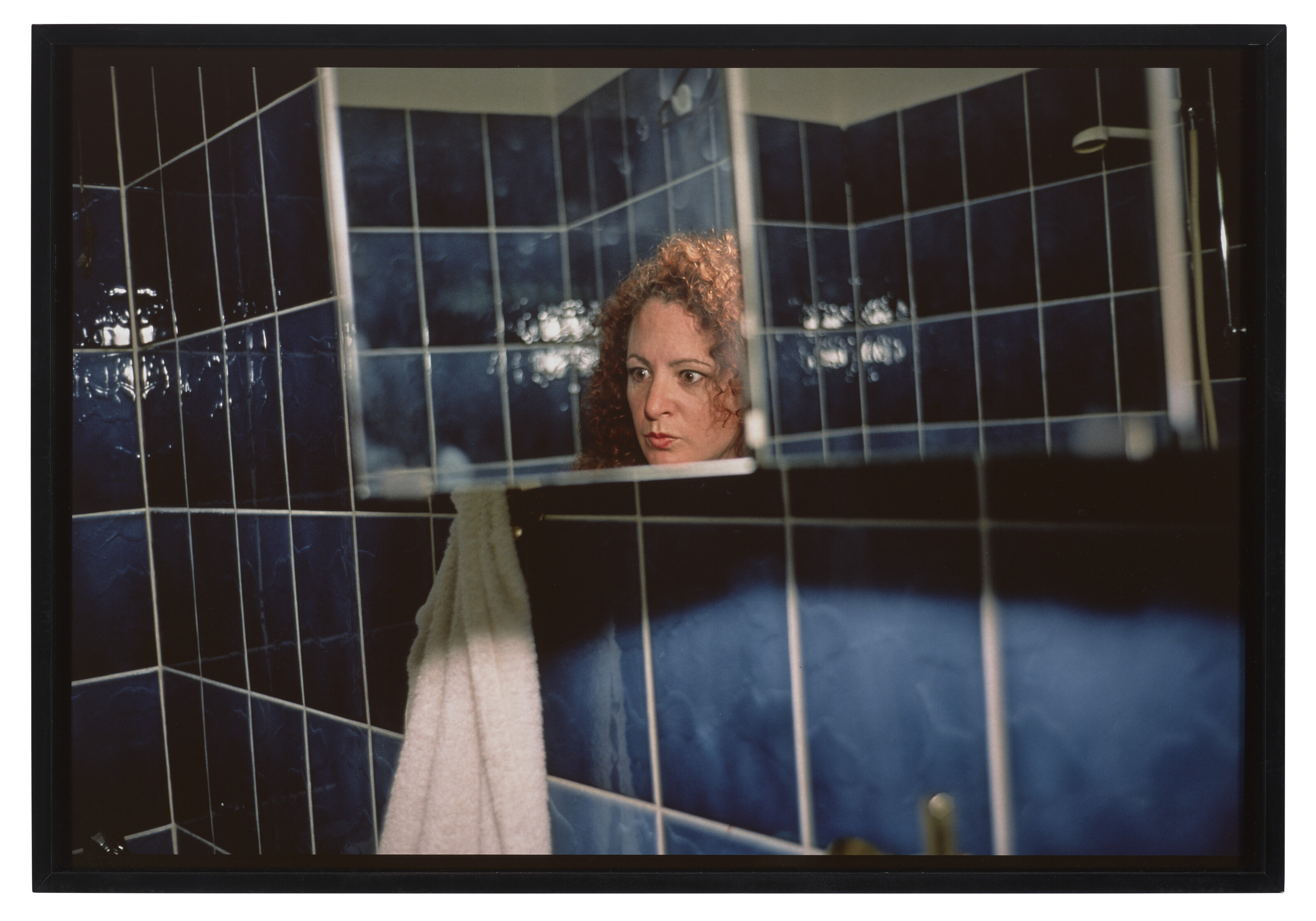 NAN GOLDIN (B. 1953), Self-portrait in my blue bathroom, Berlin, 1991 ...