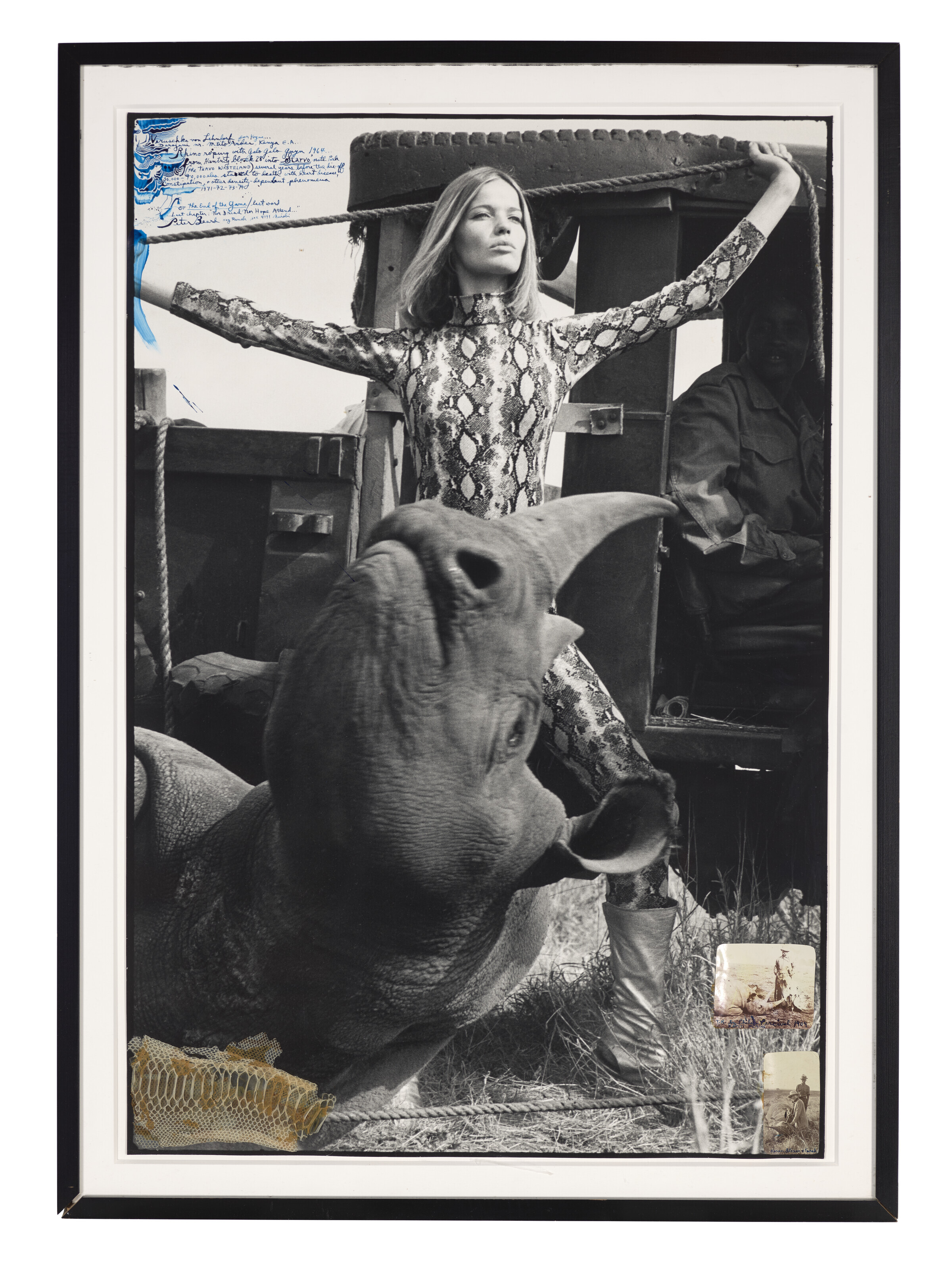 PETER BEARD (1938–2020), Veruschka von Lehndorf for Vogue, Rhino Roping ...