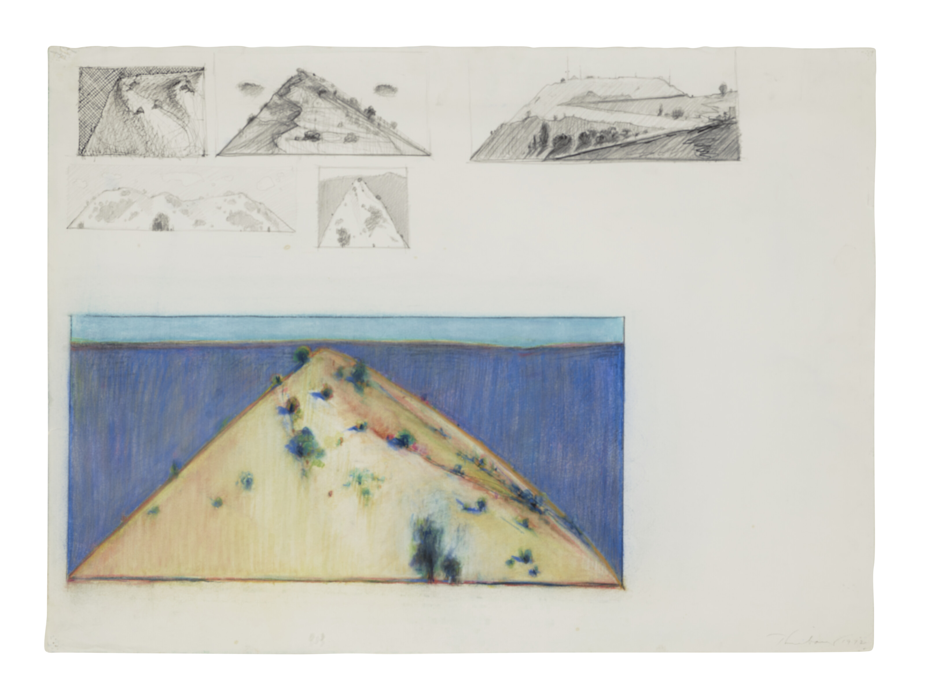 Wayne Thiebaud 1920 2021 Mountain Hill Sketches Christie S