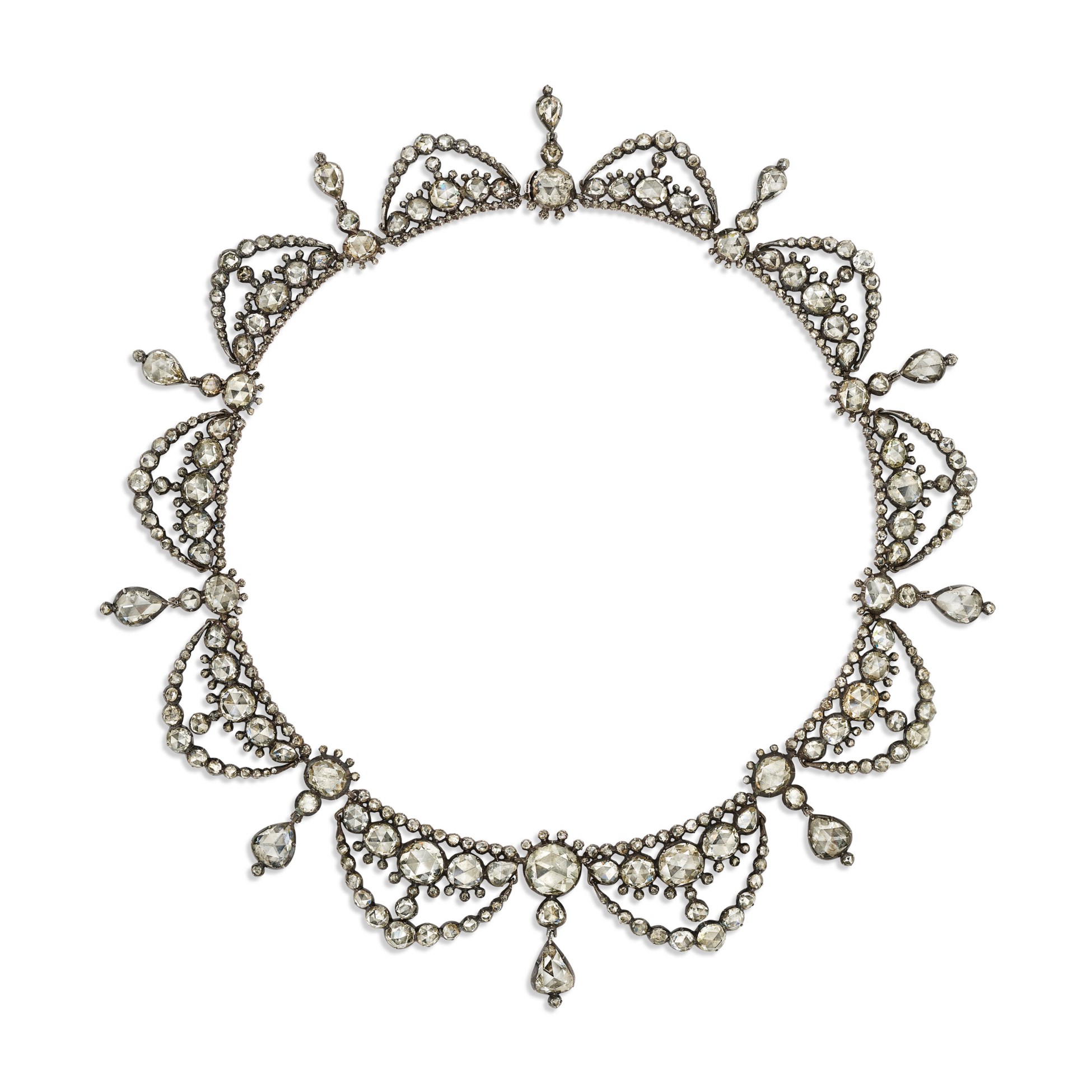 A RARE ANTIQUE DIAMOND NECKLACE | Christie's
