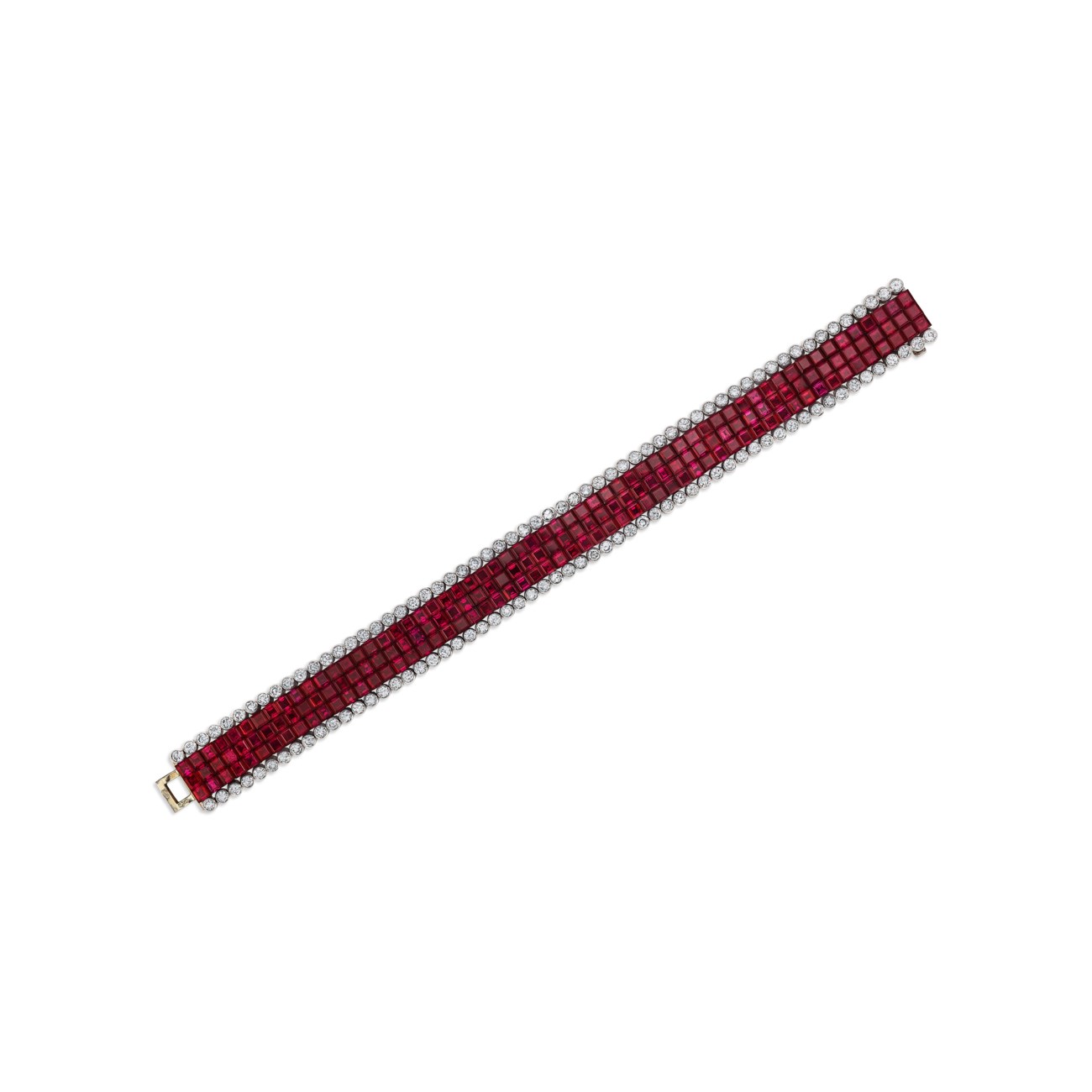 VAN CLEEF & ARPELS RUBY AND DIAMOND ‘MYSTERY-SET’ BRACELET | Christie's
