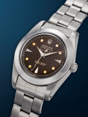 ROLEX. A SUPERB AND HISTORICALLY IMPORTANT STAINLESS STEEL AUTOMATIC ...