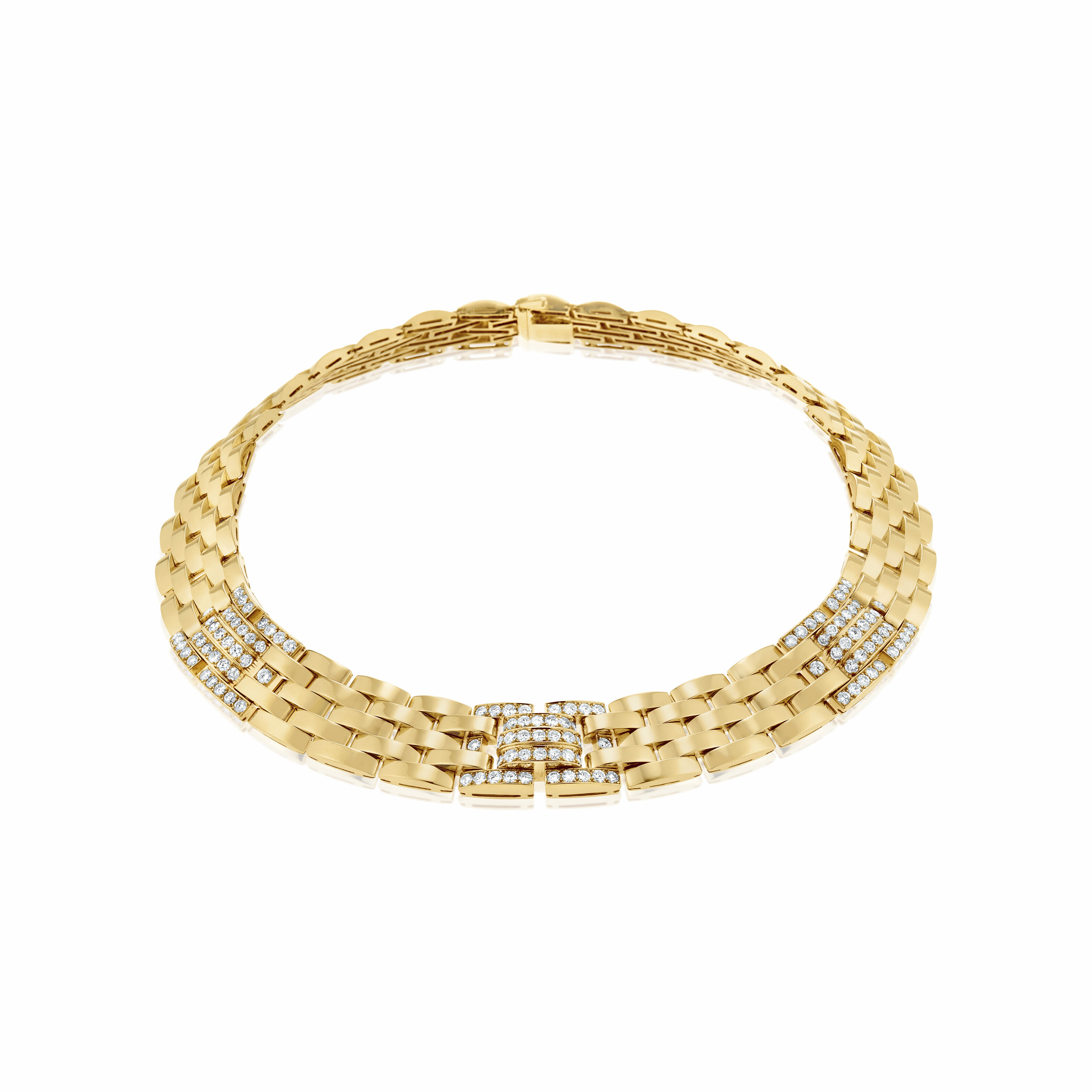 CARTIER DIAMOND AND GOLD 'MAILLON PANTHÈRE' NECKLACE, | Christie’s