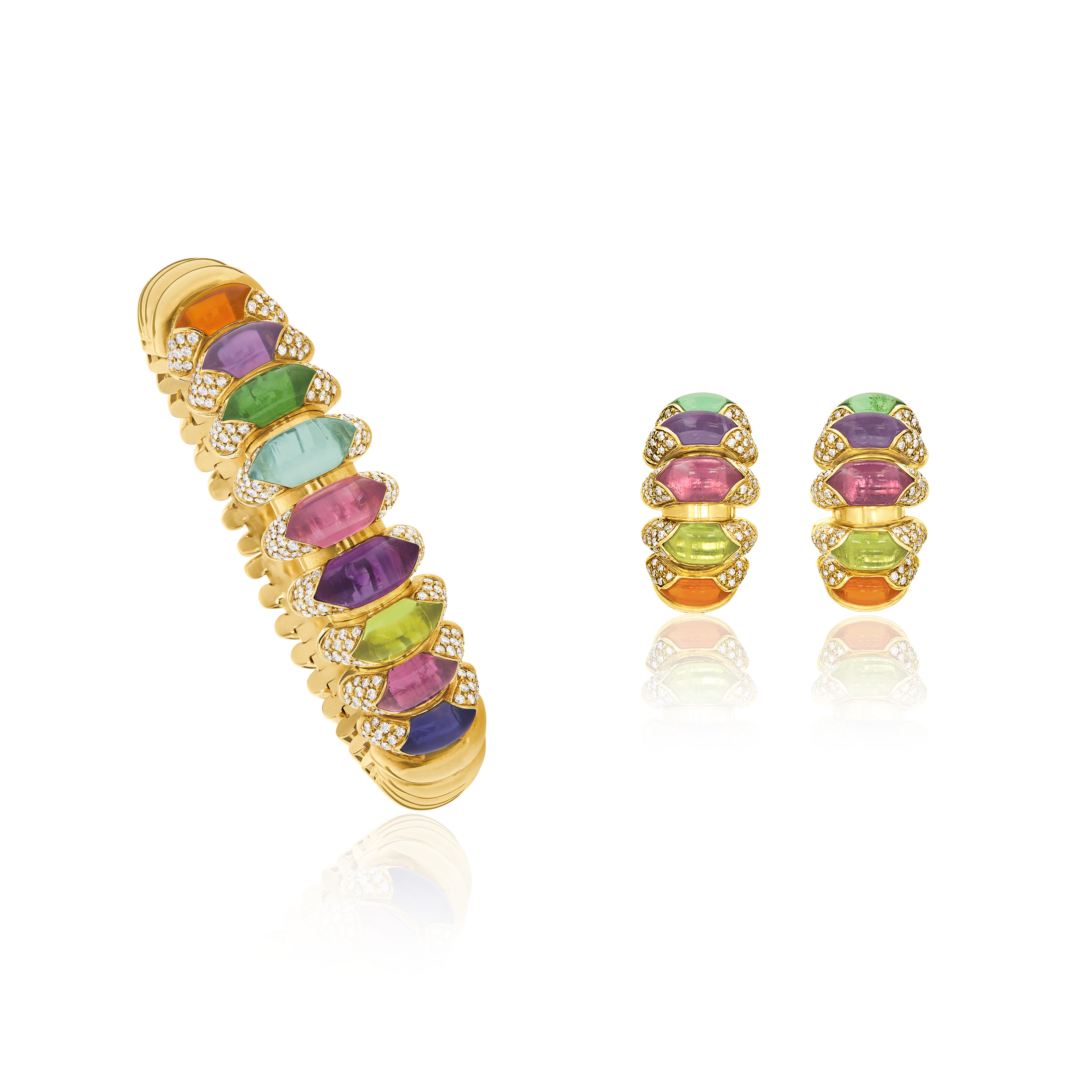 BULGARI SET OF DIAMOND AND MULTI-GEM 'CELTAURA' JEWELRY, | Christie’s