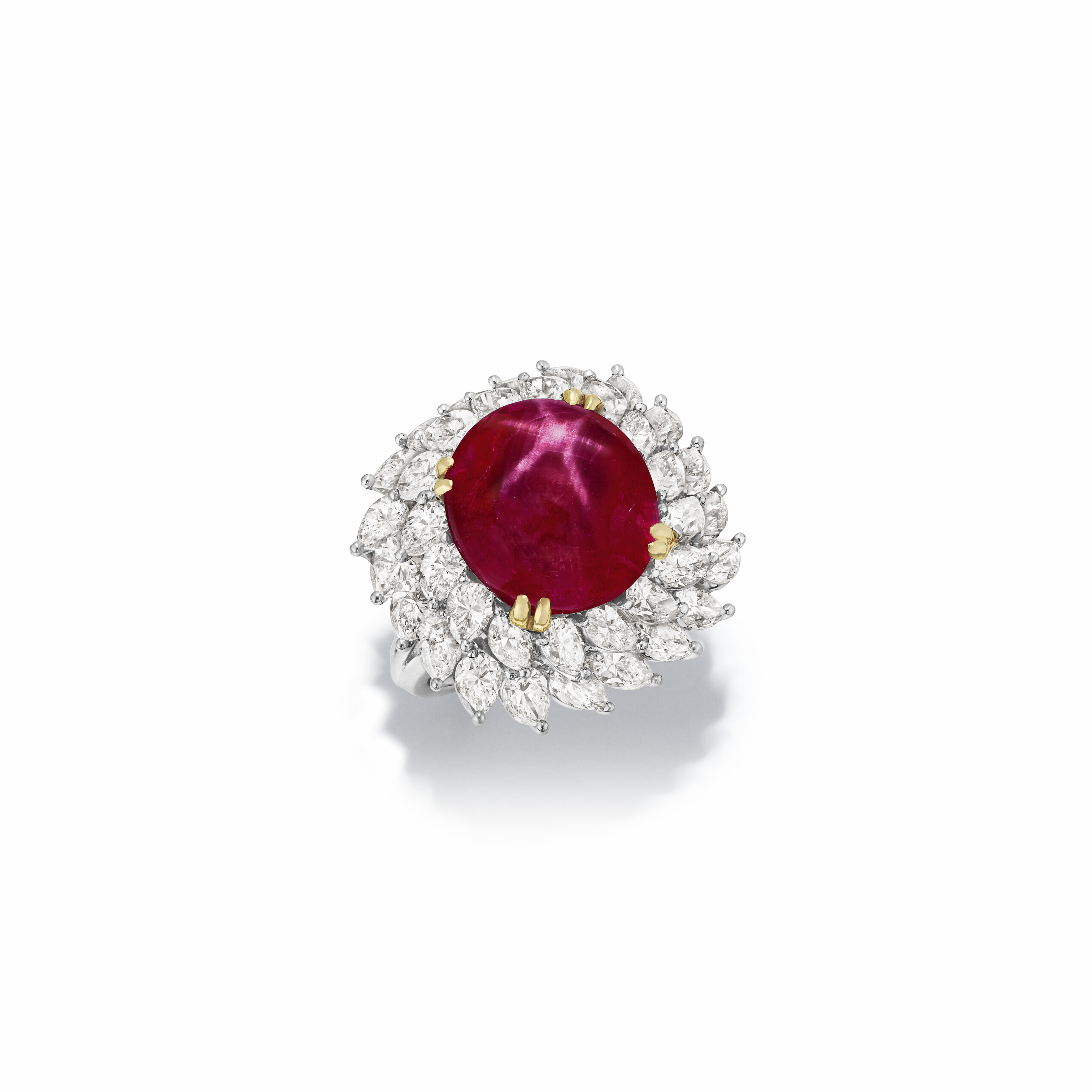 STAR RUBY AND DIAMOND RING, | Christie’s