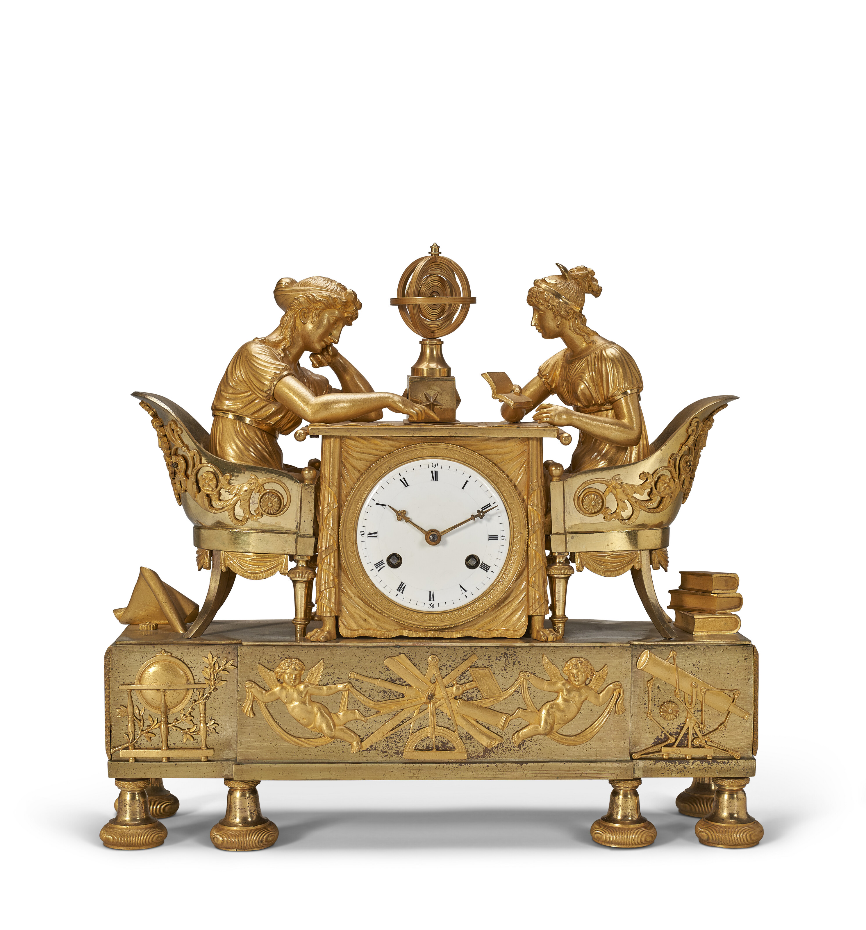 AN EMPIRE ORMOLU MANTEL CLOCK, CIRCA 1810 | Christie’s