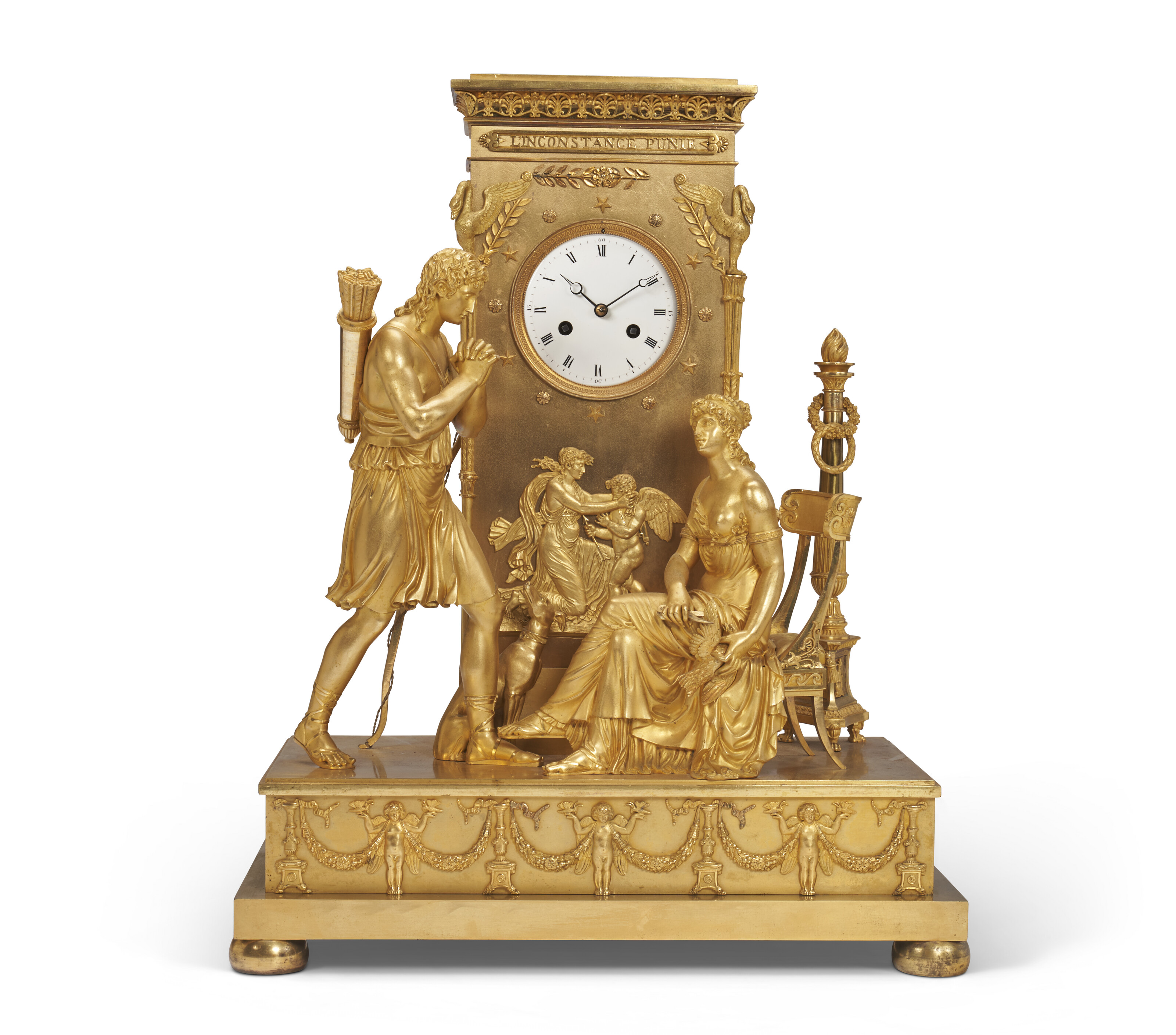 AN EMPIRE ORMOLU MANTEL CLOCK, CIRCA 1810 | Christie’s