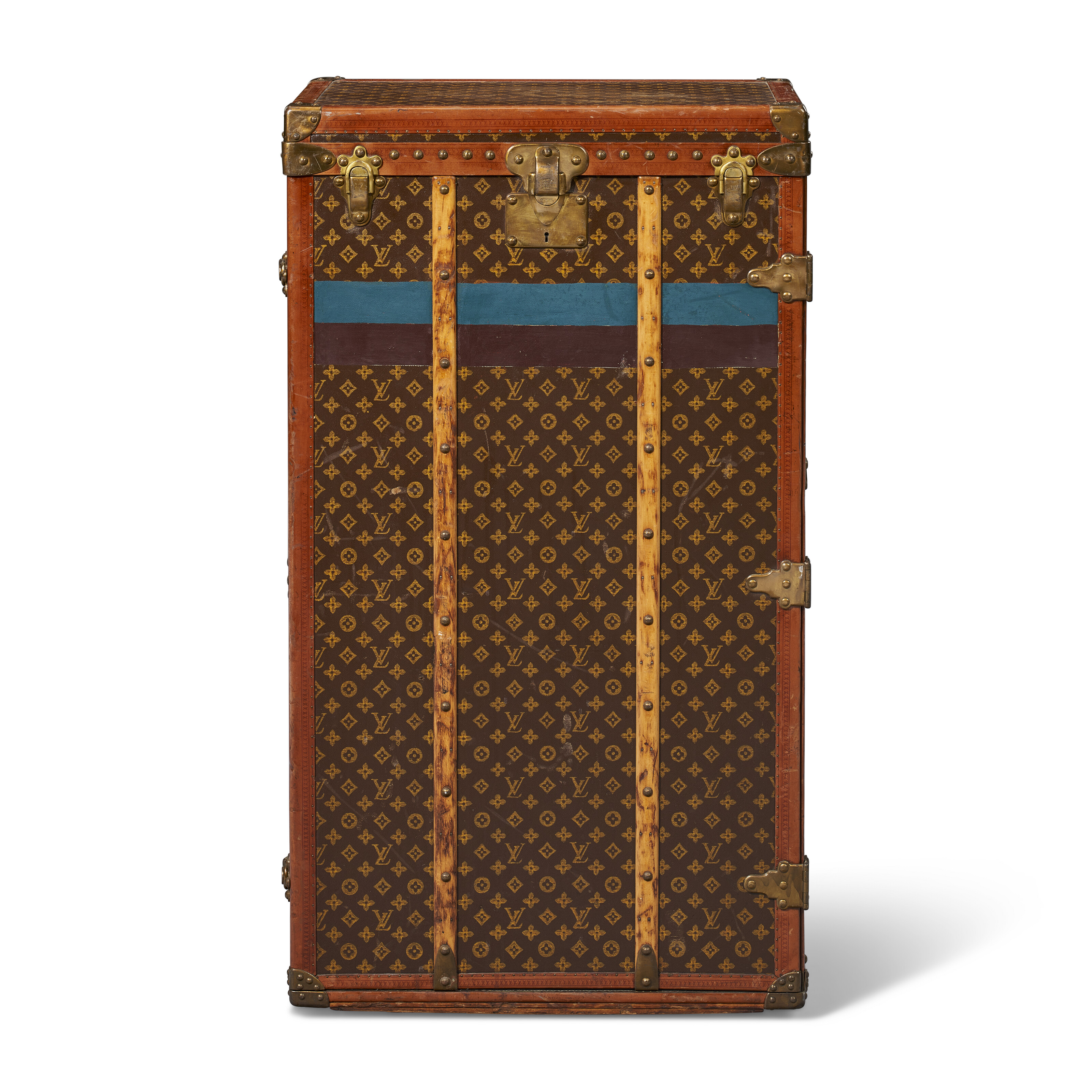 A RARE, CLASSIC MONOGRAM LILY PONS MALLE CHAUSSURES DESK TRUNK FOR ...
