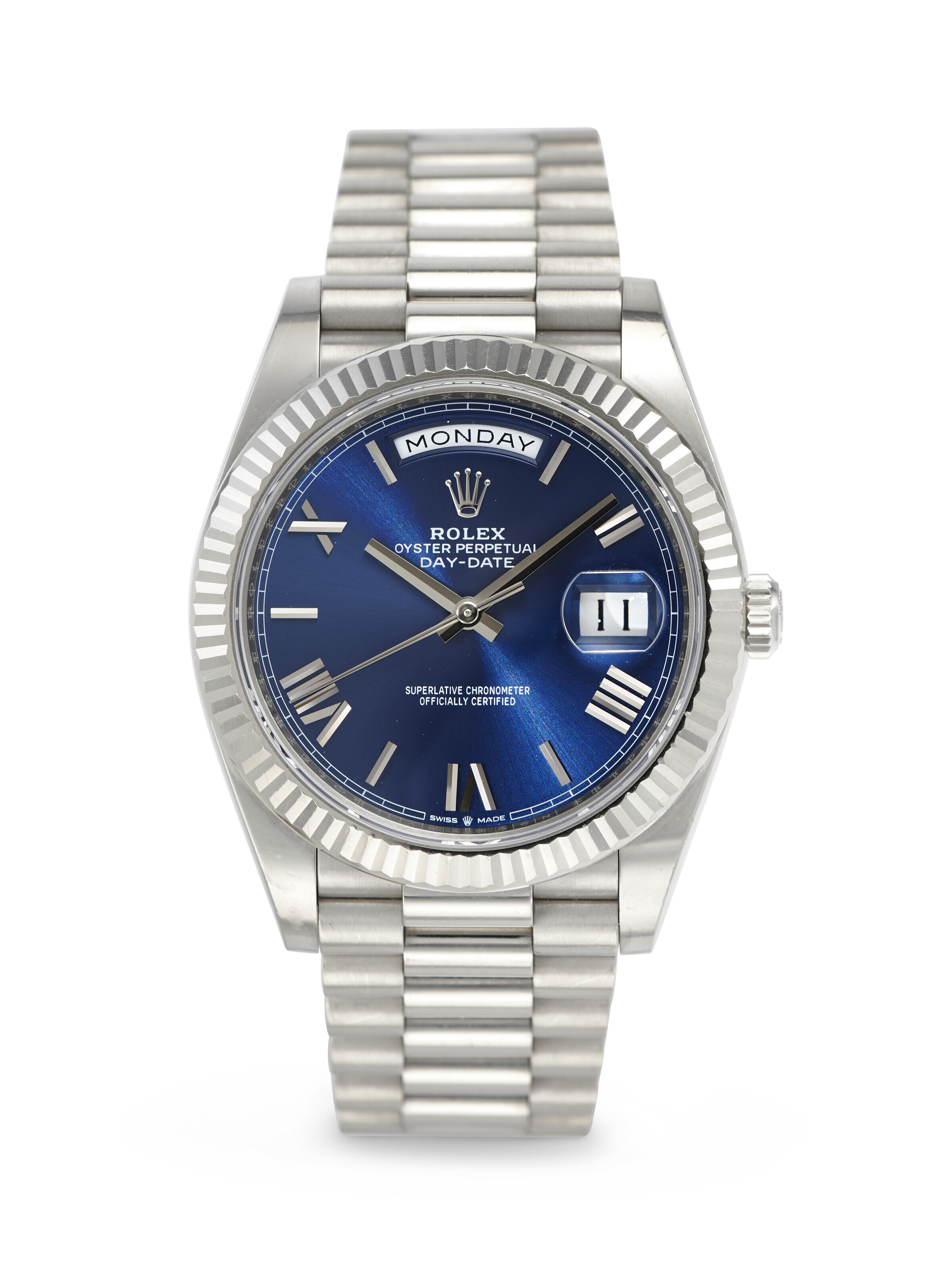 ROLEX, WHITE GOLD 'DAY-DATE', REF. 228239, | Christie’s