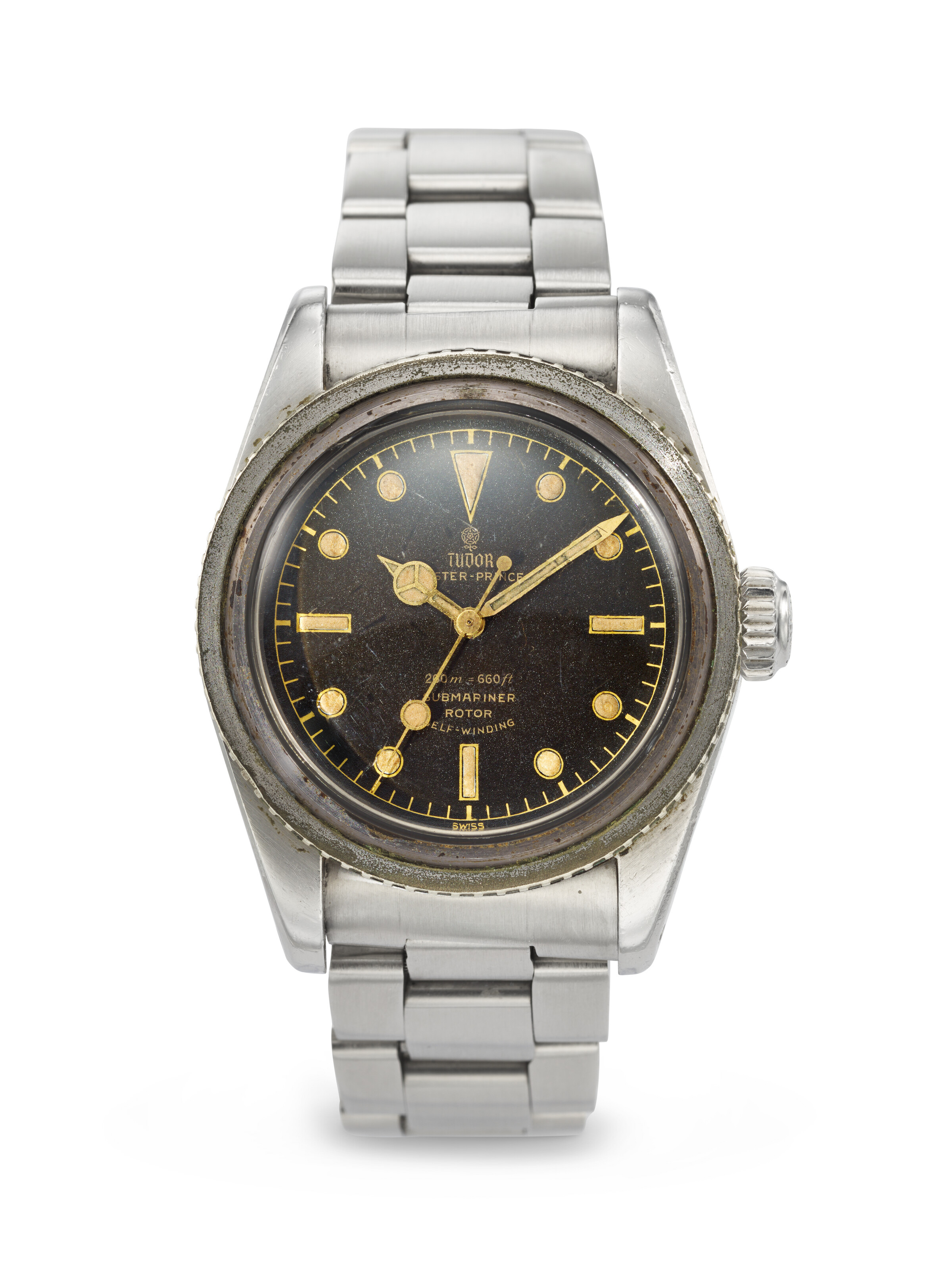 TUDOR, RARE STAINLESS STEEL 'SUBMARINER BIG CROWN', REF. 7924, | Christie’s