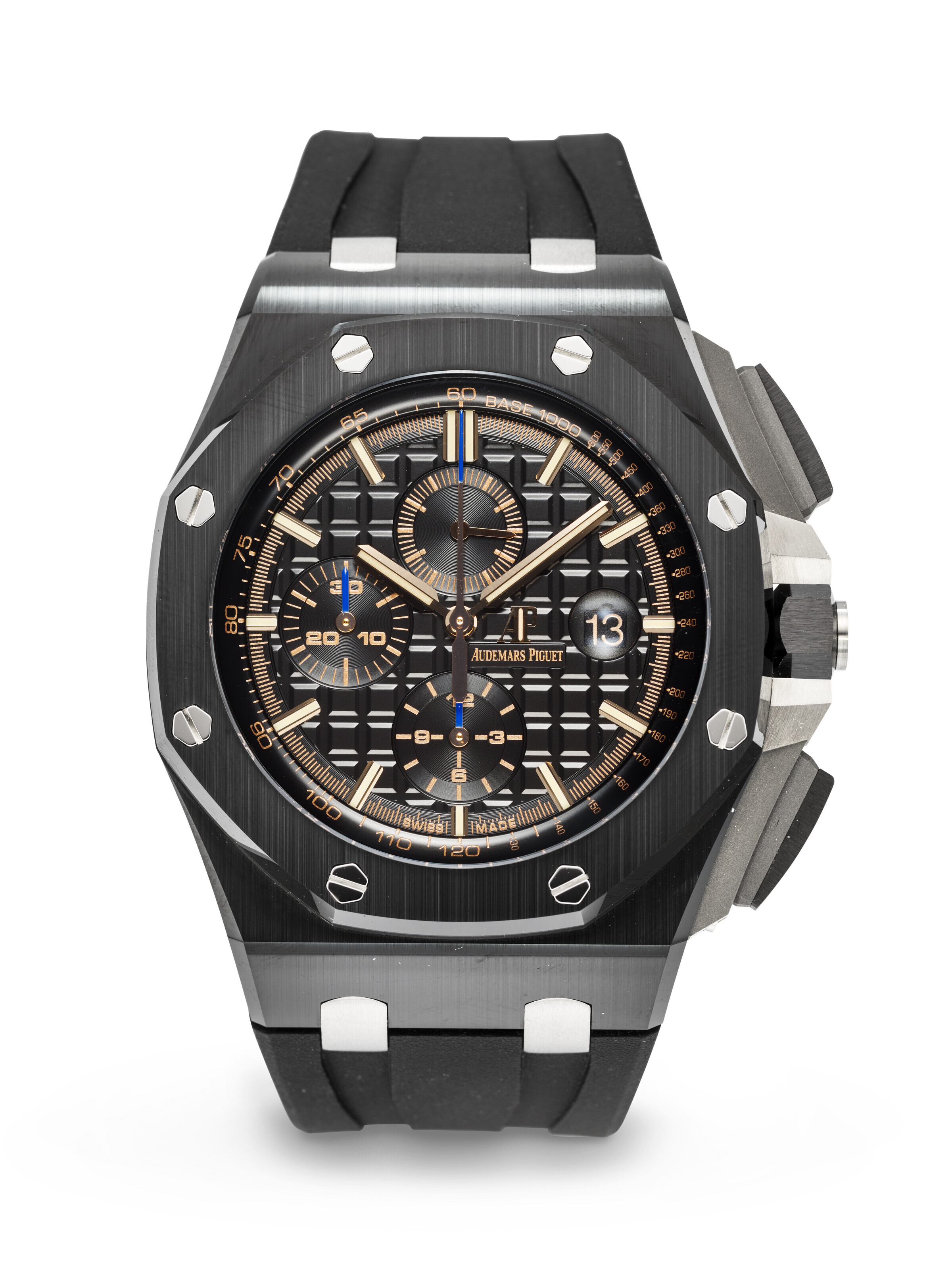 AUDEMARS PIGUET, TITANIUM AND CERAMIC 'ROYAL OAK OFFSHORE’ CHRONOGRAPH ...