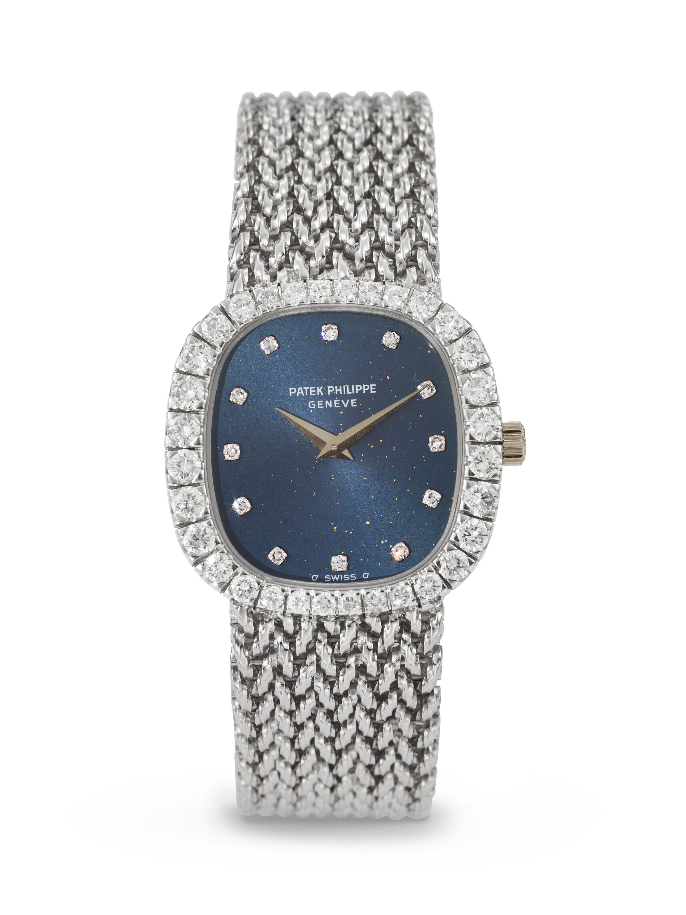 PATEK PHILIPPE, WHITE GOLD AND DIAMOND-SET 'ELLIPSE', REF. 4253/1 ...