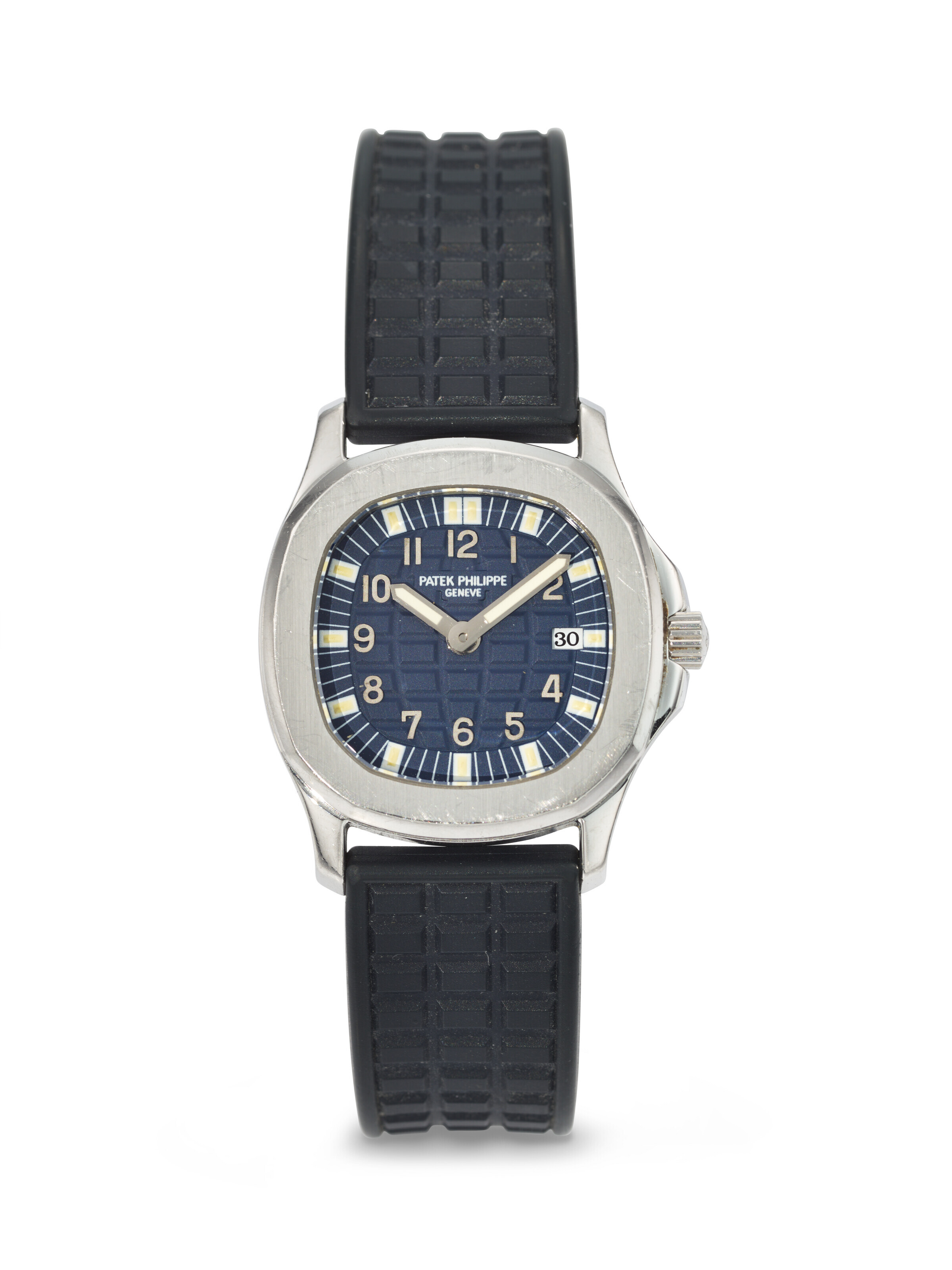 PATEK PHILIPPE, VERY RARE LIMITED EDITION STAINLESS STEEL 'AQUANAUT ...