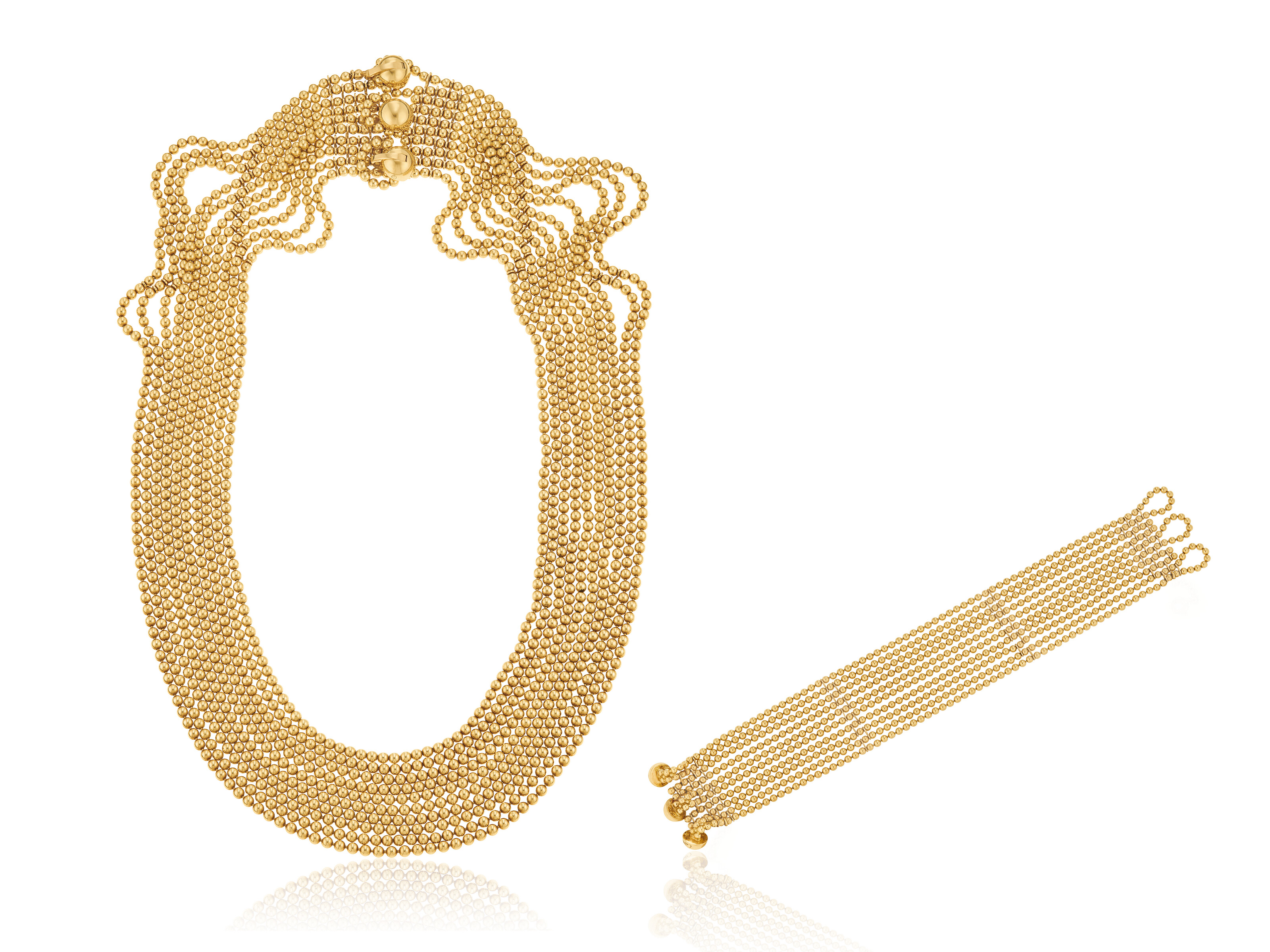 CARTIER SET OF GOLD 'DRAPERIE DE DÉCOLLETÉ' JEWELRY, | Christie’s