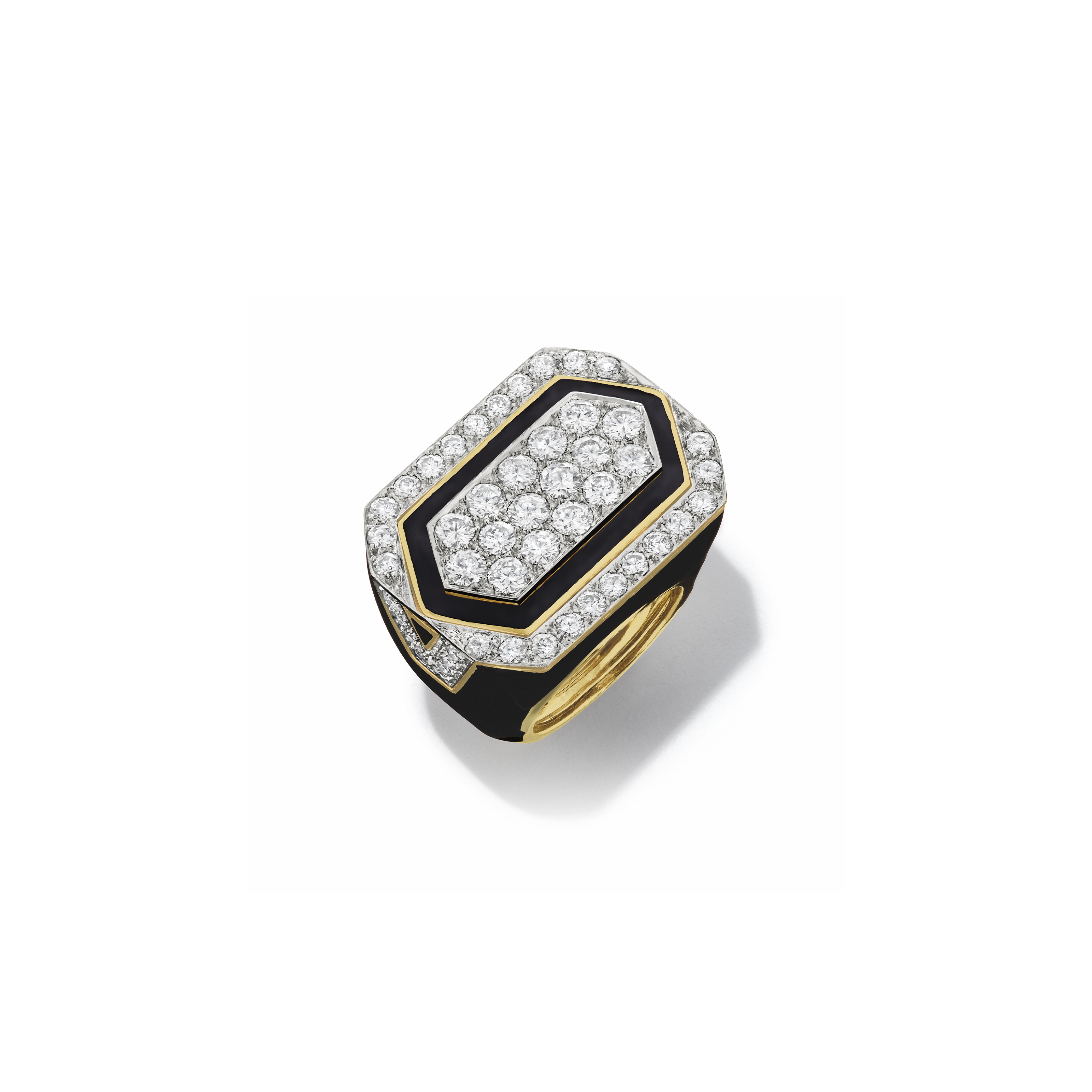 DAVID WEBB DIAMOND AND ENAMEL RING, | Christie’s