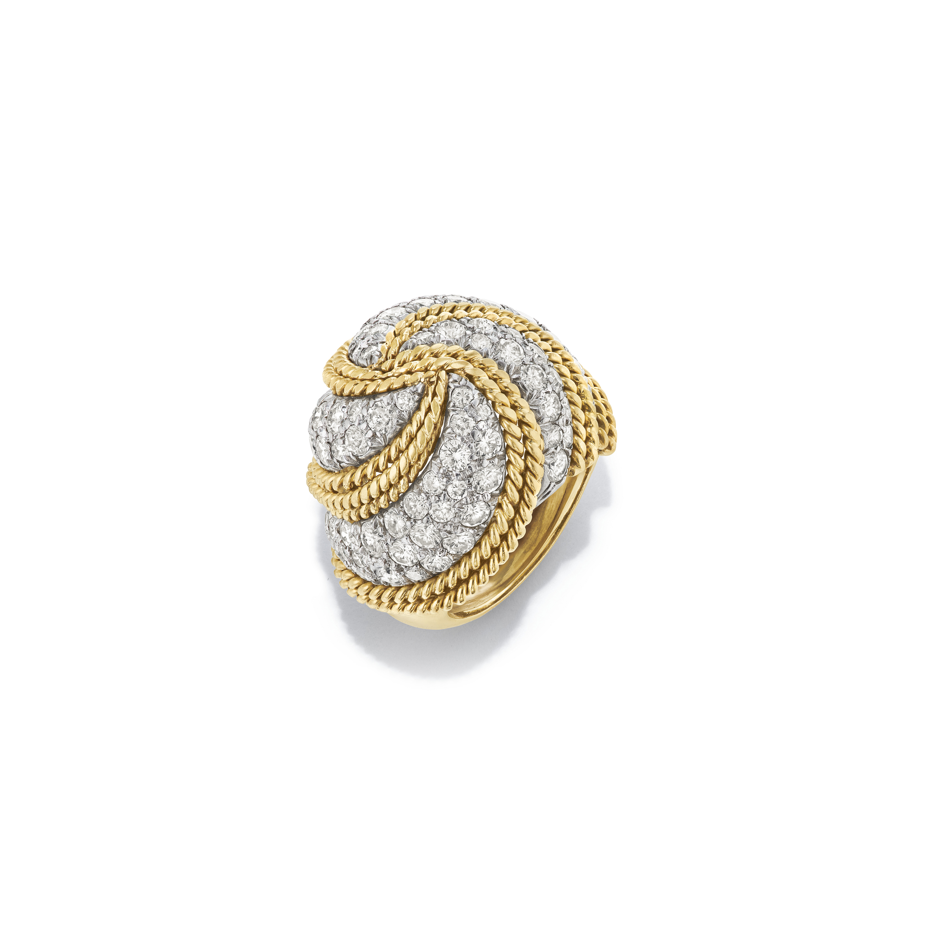 NO RESERVE | DAVID WEBB DIAMOND BOMBÉ RING, | Christie’s