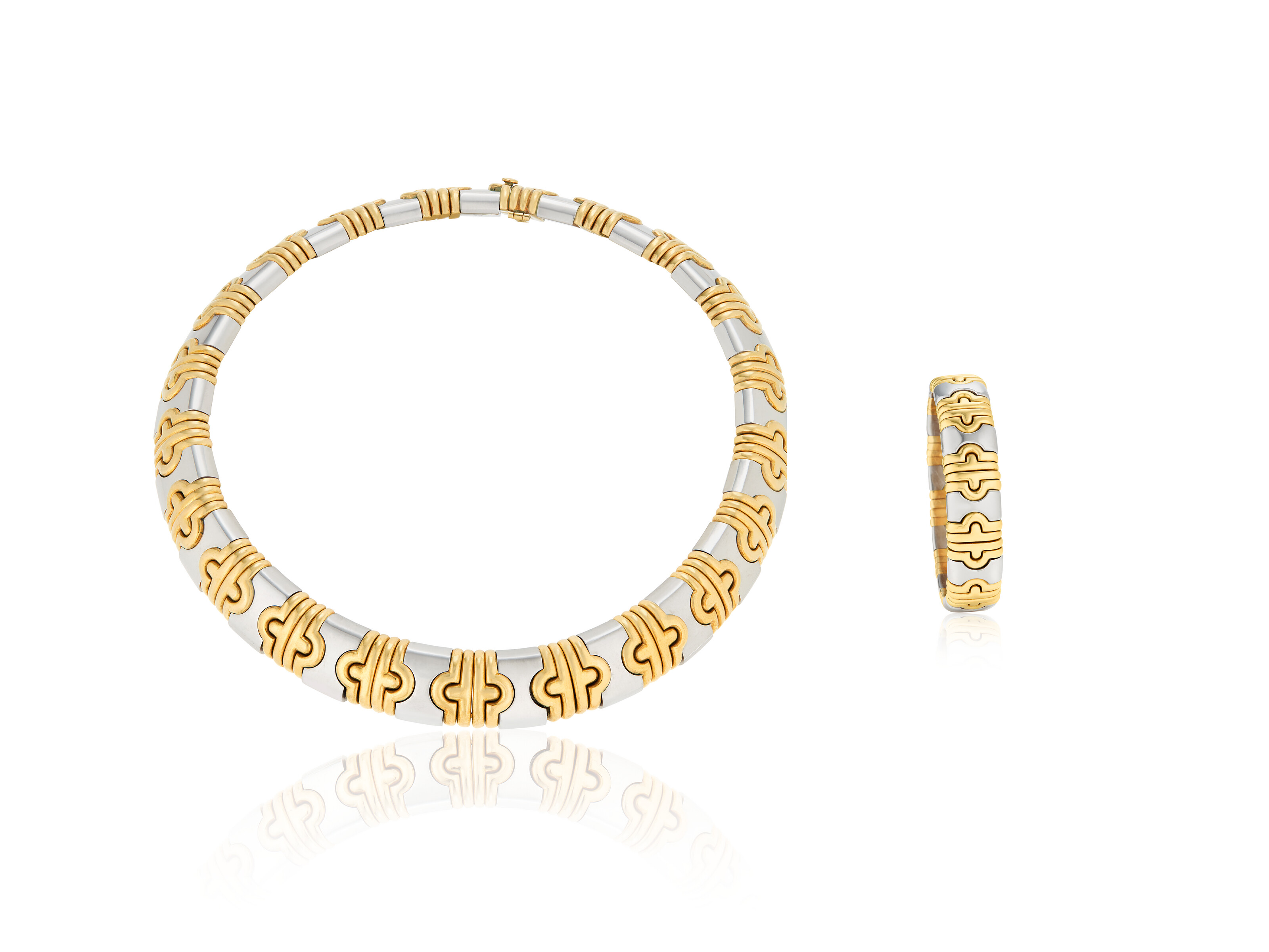 BULGARI SET OF GOLD AND STAINLESS STEEL 'PARENTESI' JEWELRY, | Christie’s