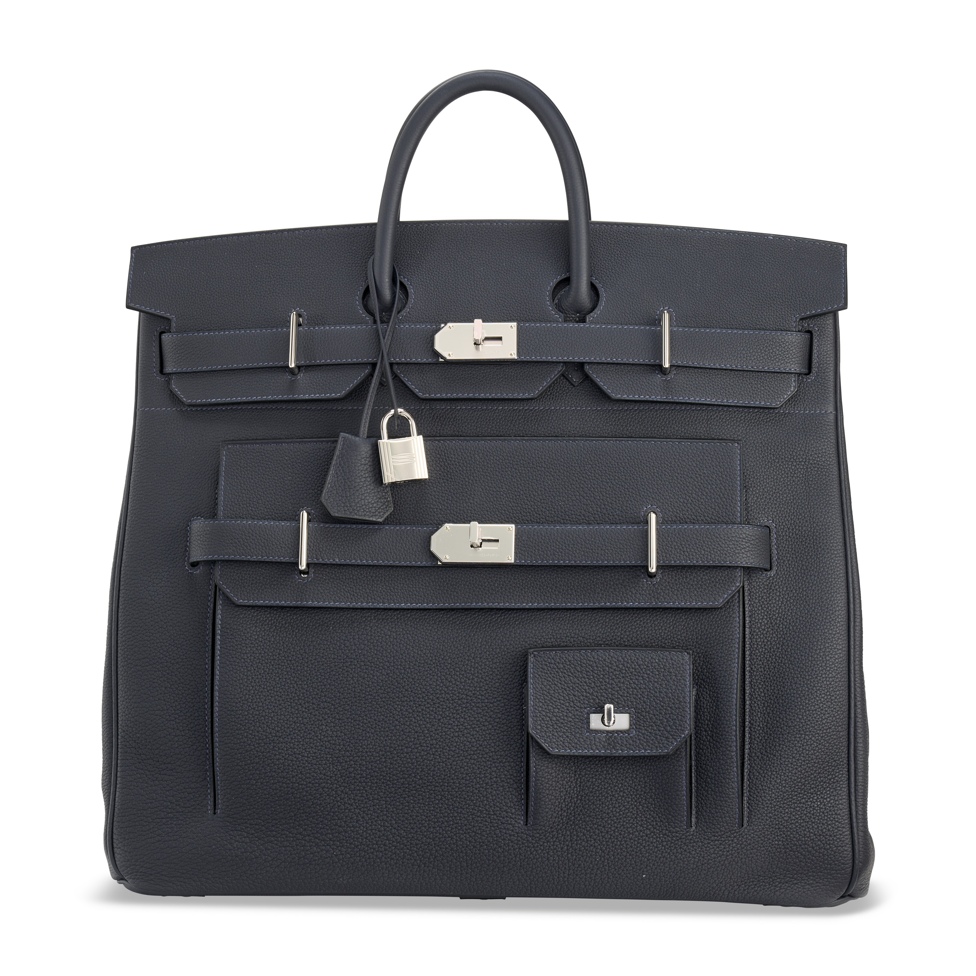 A LIMITED EDITION CABAN TOGO LEATHER MULTIPOCKETS HAC BIRKIN 50 WITH ...