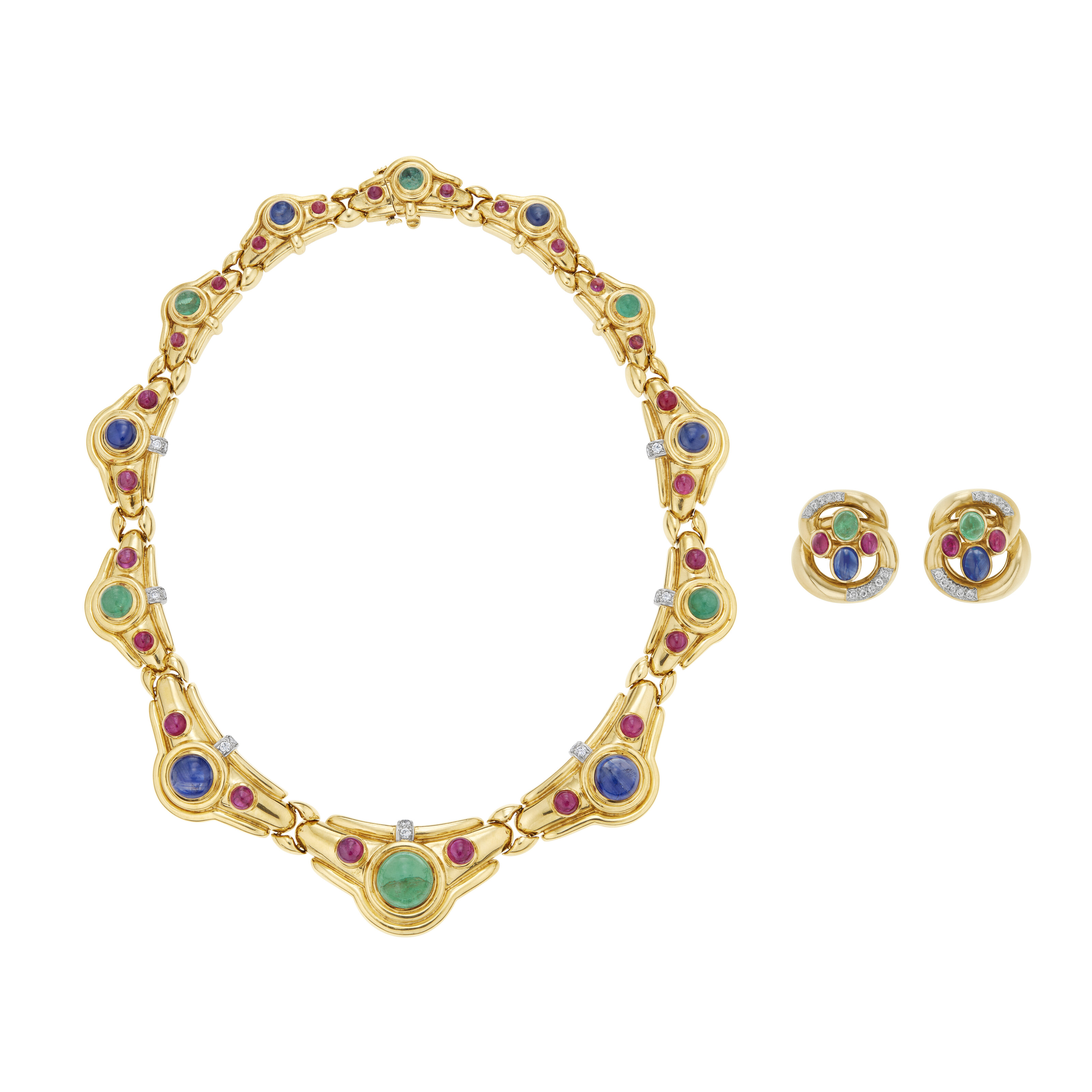 DAVID WEBB SET OF MULTI-GEM AND DIAMOND JEWELRY, | Christie’s
