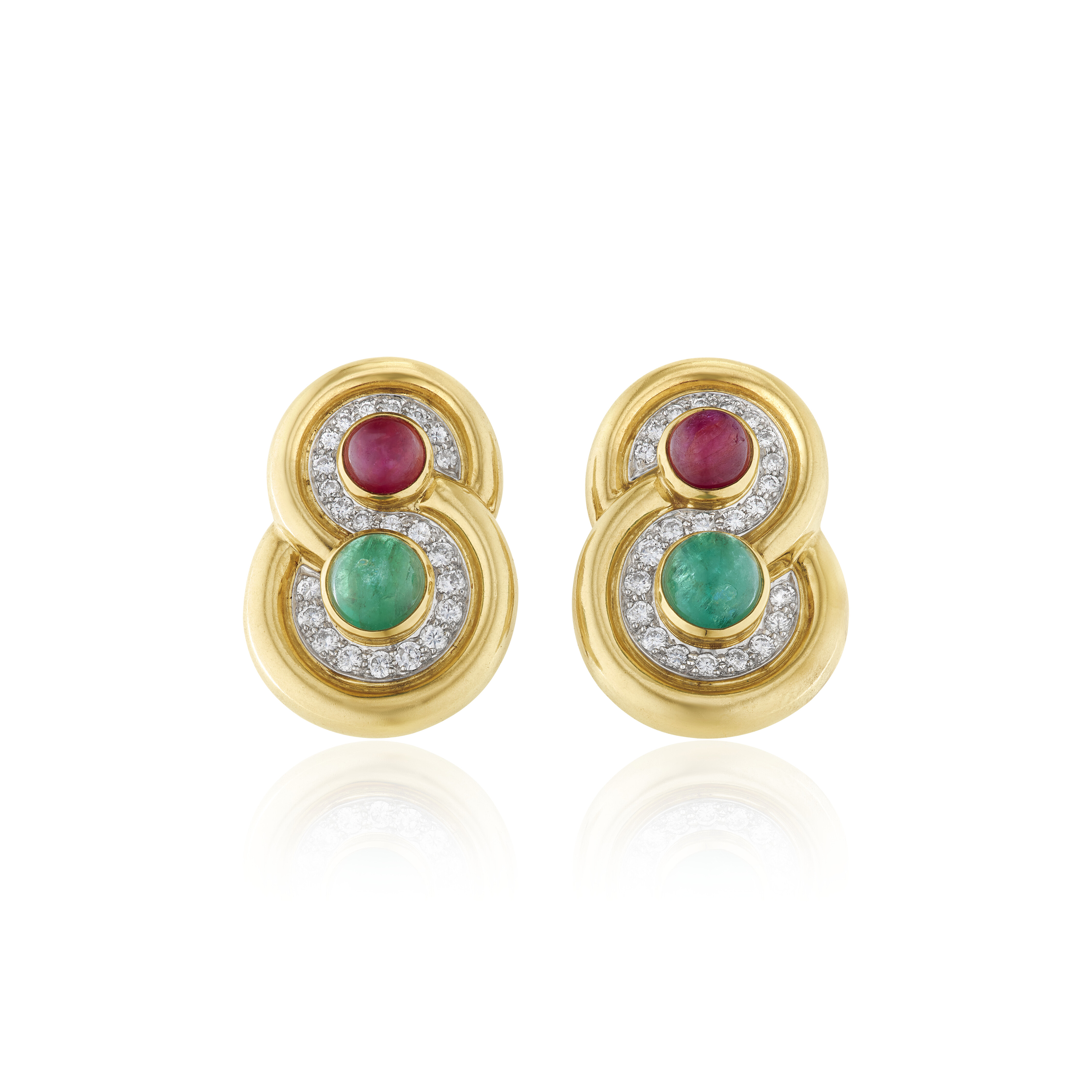 bluestone ruby earrings