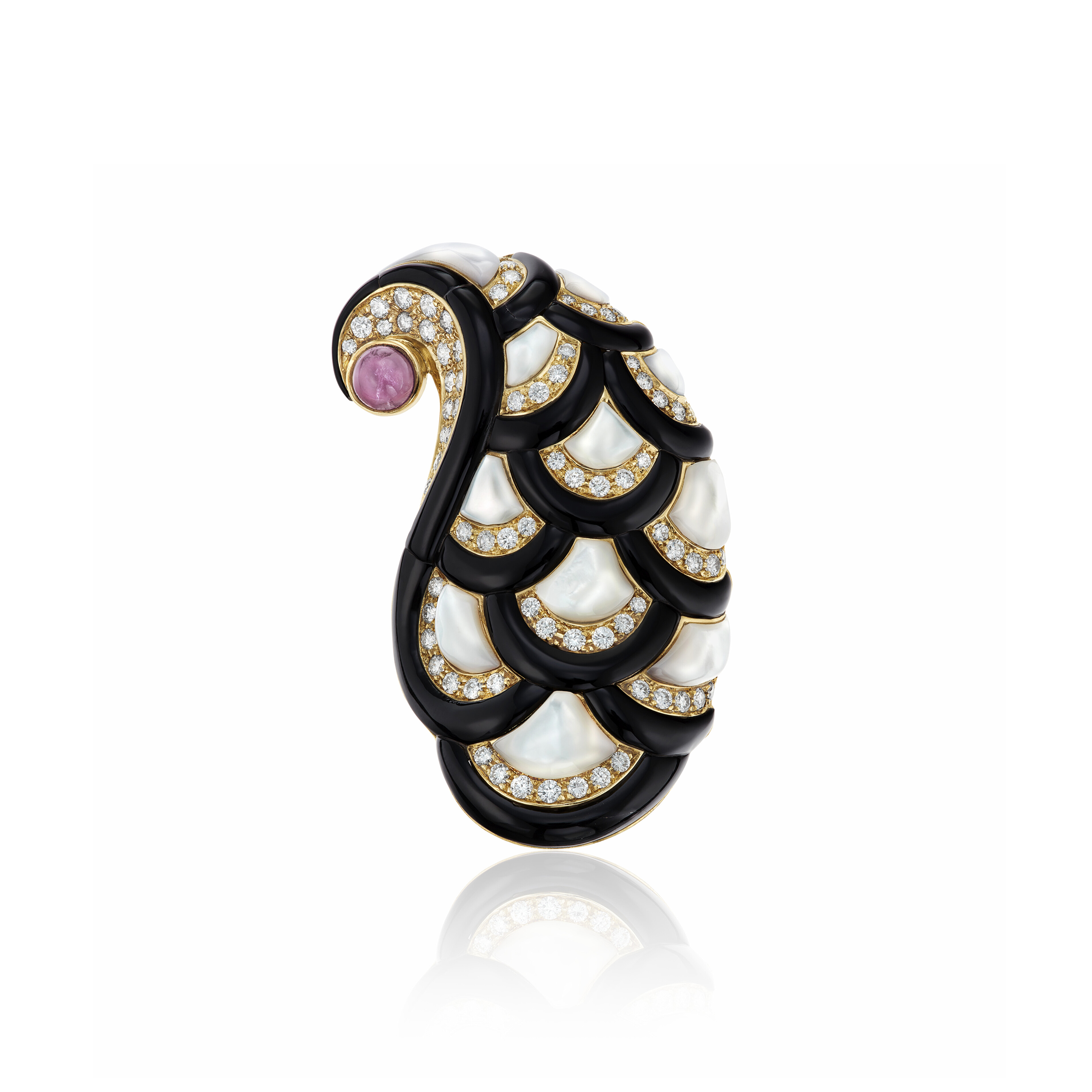 BULGARI MULTI-GEM AND DIAMOND BROOCH, | Christie’s