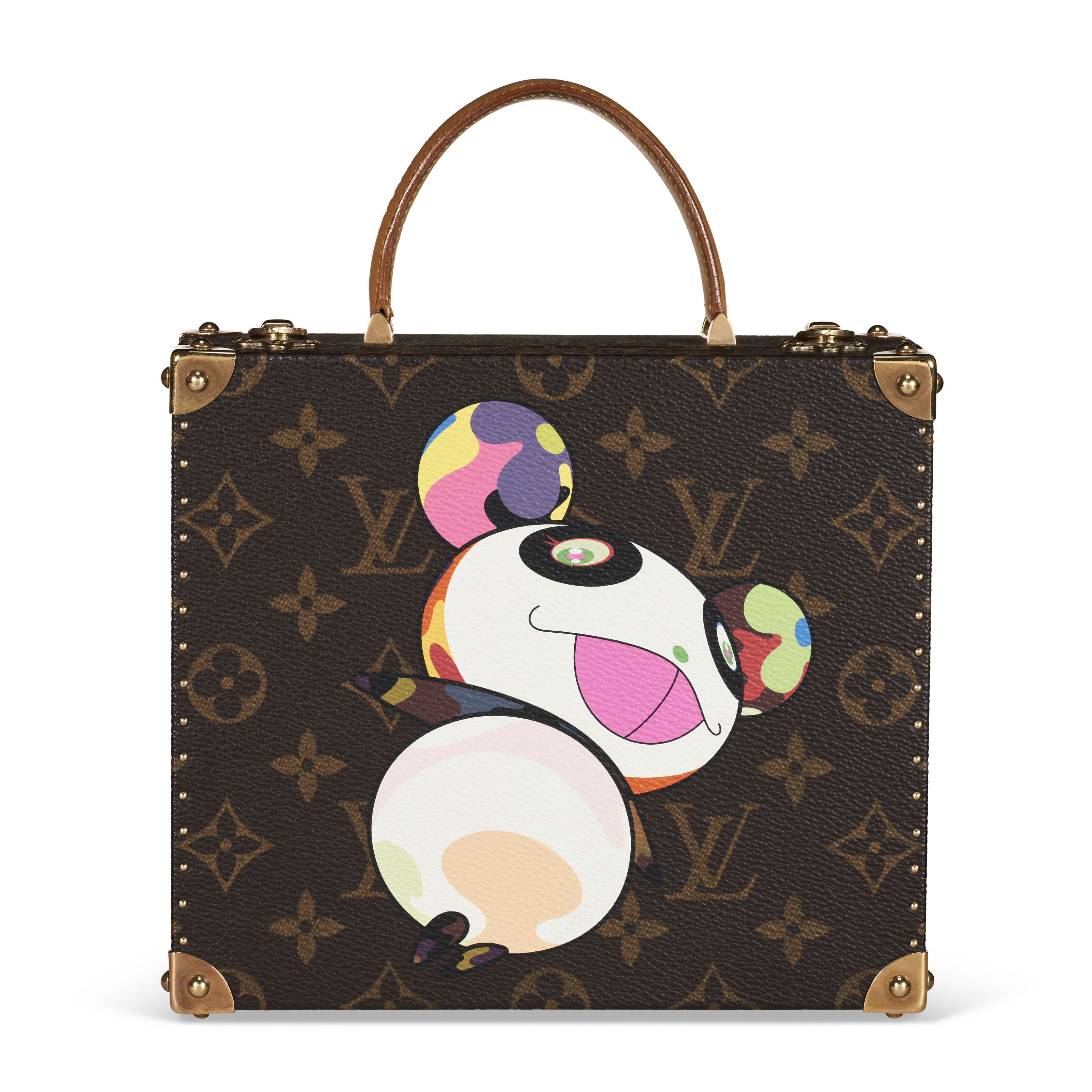 A LIMITED EDITION CLASSIC MONOGRAM CANVAS PANDA SUPERFLAT JEWELLERY BOX ...