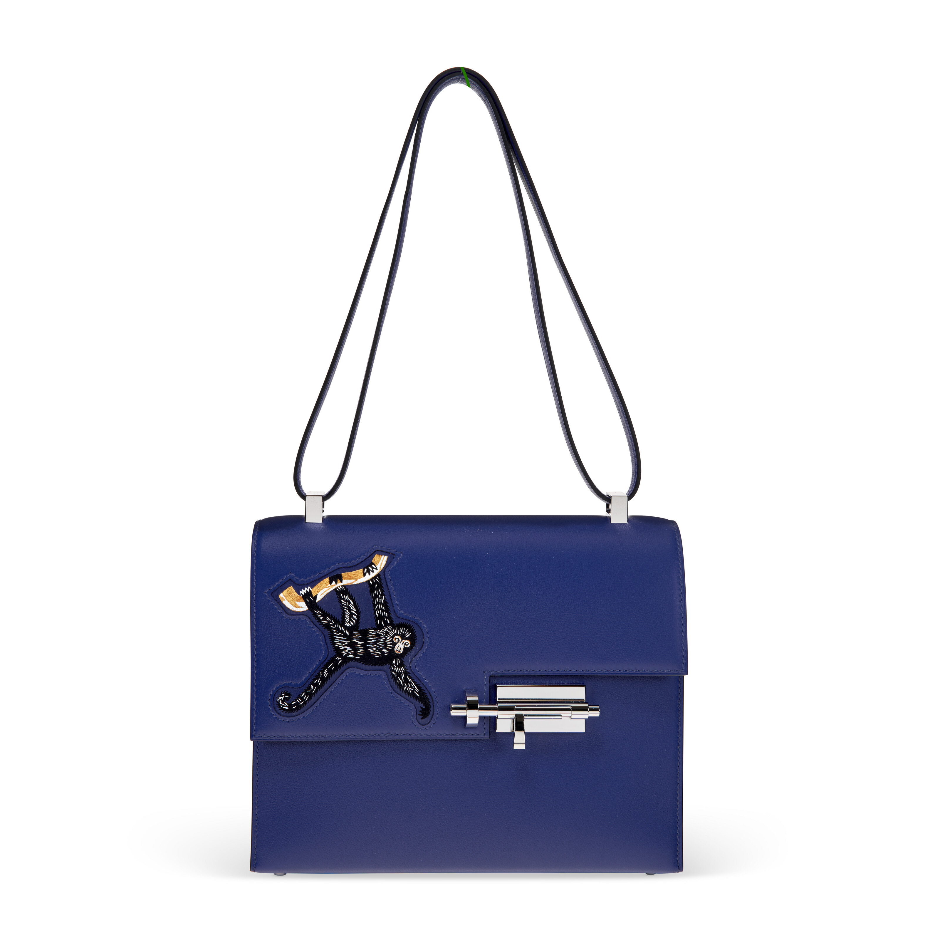A LIMITED EDITION BLEU ENCRE EVERCOLOR LEATHER EMBROIDERED MISCHIEVOUS ...