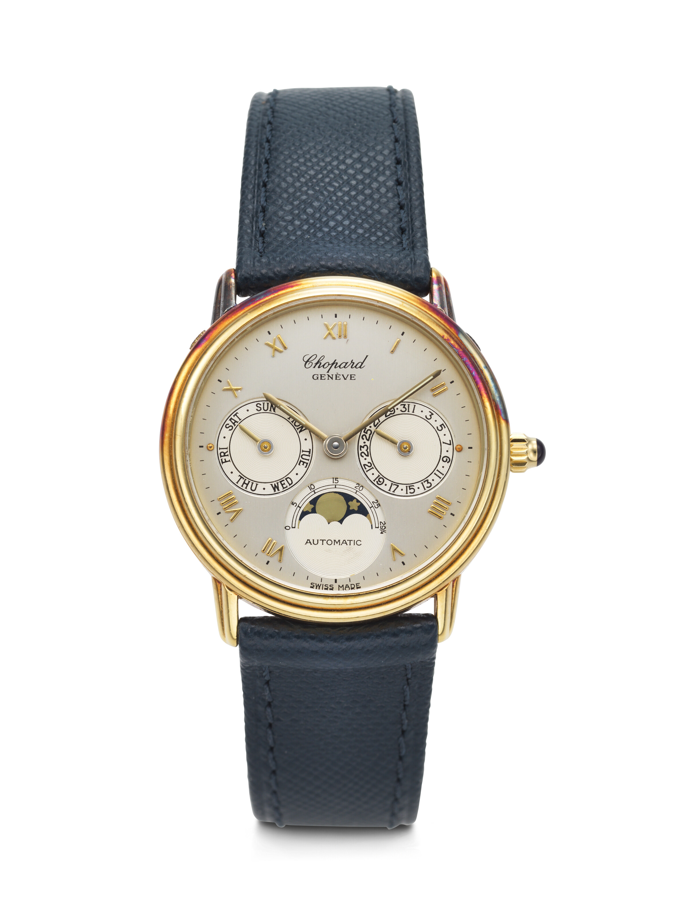 CHOPARD, YELLOW GOLD CALENDER 'LUNE D'ORO' WITH MOON PHASES, REF. 1131 ...