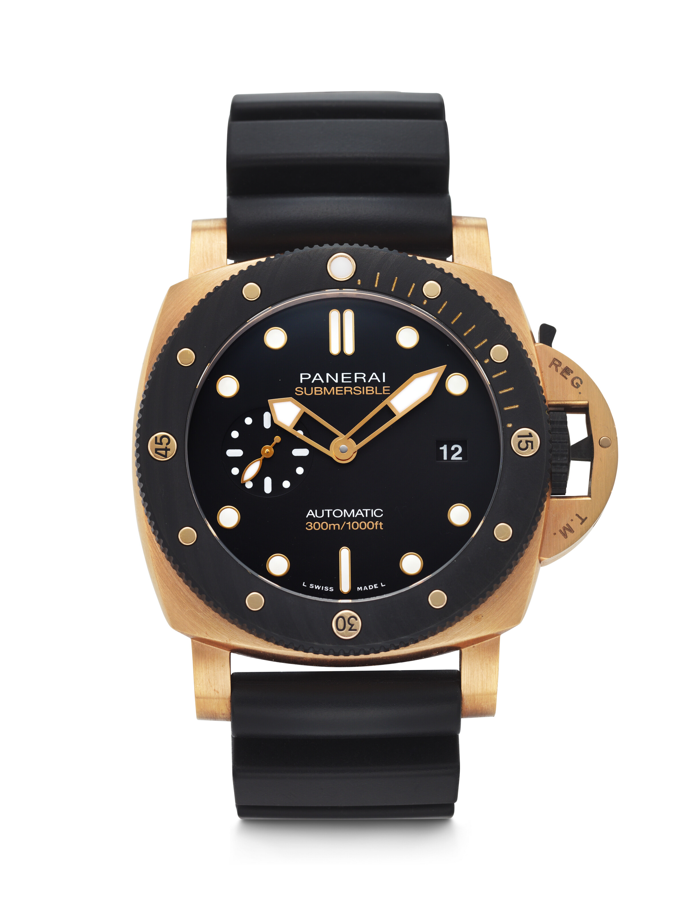 PANERAI, PINK GOLD 'QUARANTAQUATTRO GOLDTECH™SUBMERSABLE', REF ...