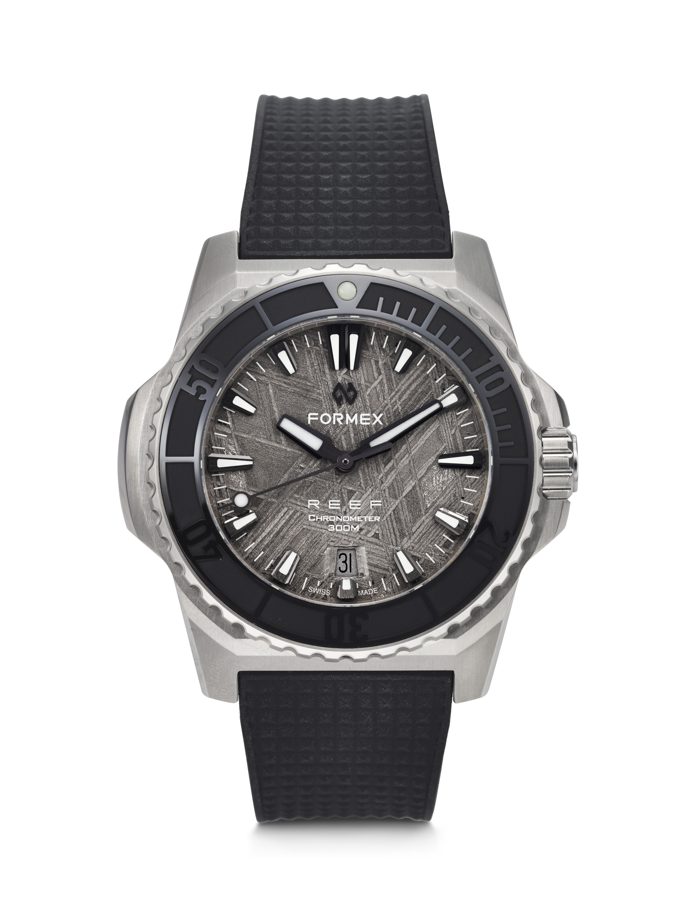 FORMEX, UNIQUE STAINLESS STEEL 'REEF' WITH METEORITE DIAL, REF. 220.1 ...