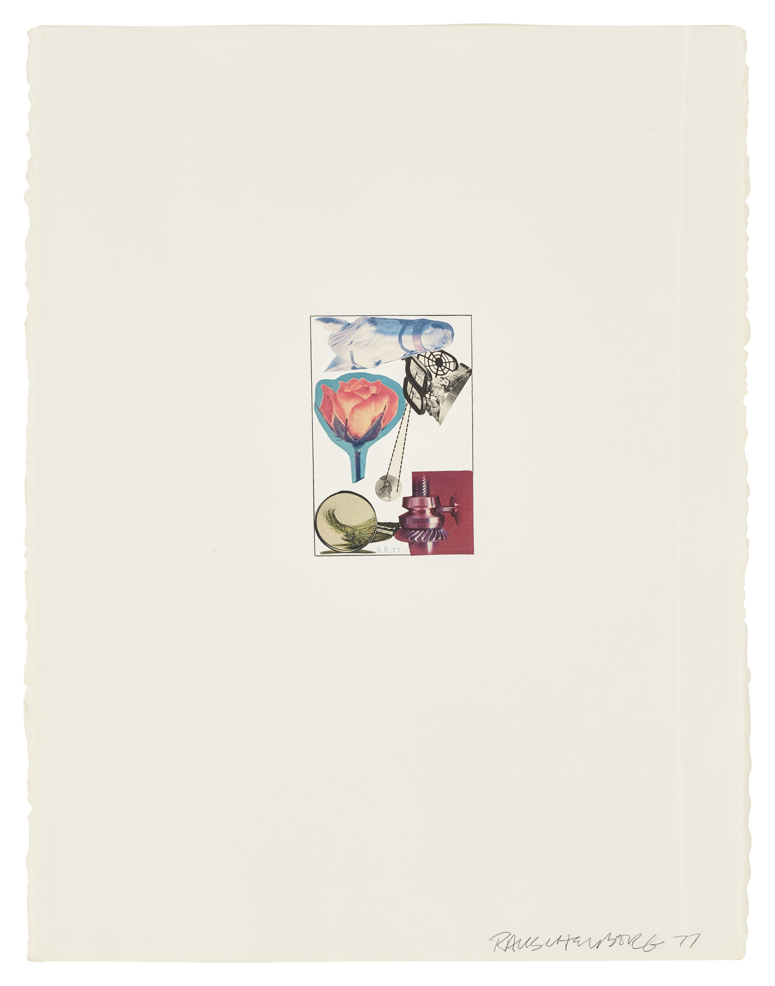 ROBERT RAUSCHENBERG (1925-2008), Untitled (for the San Francisco Heart ...