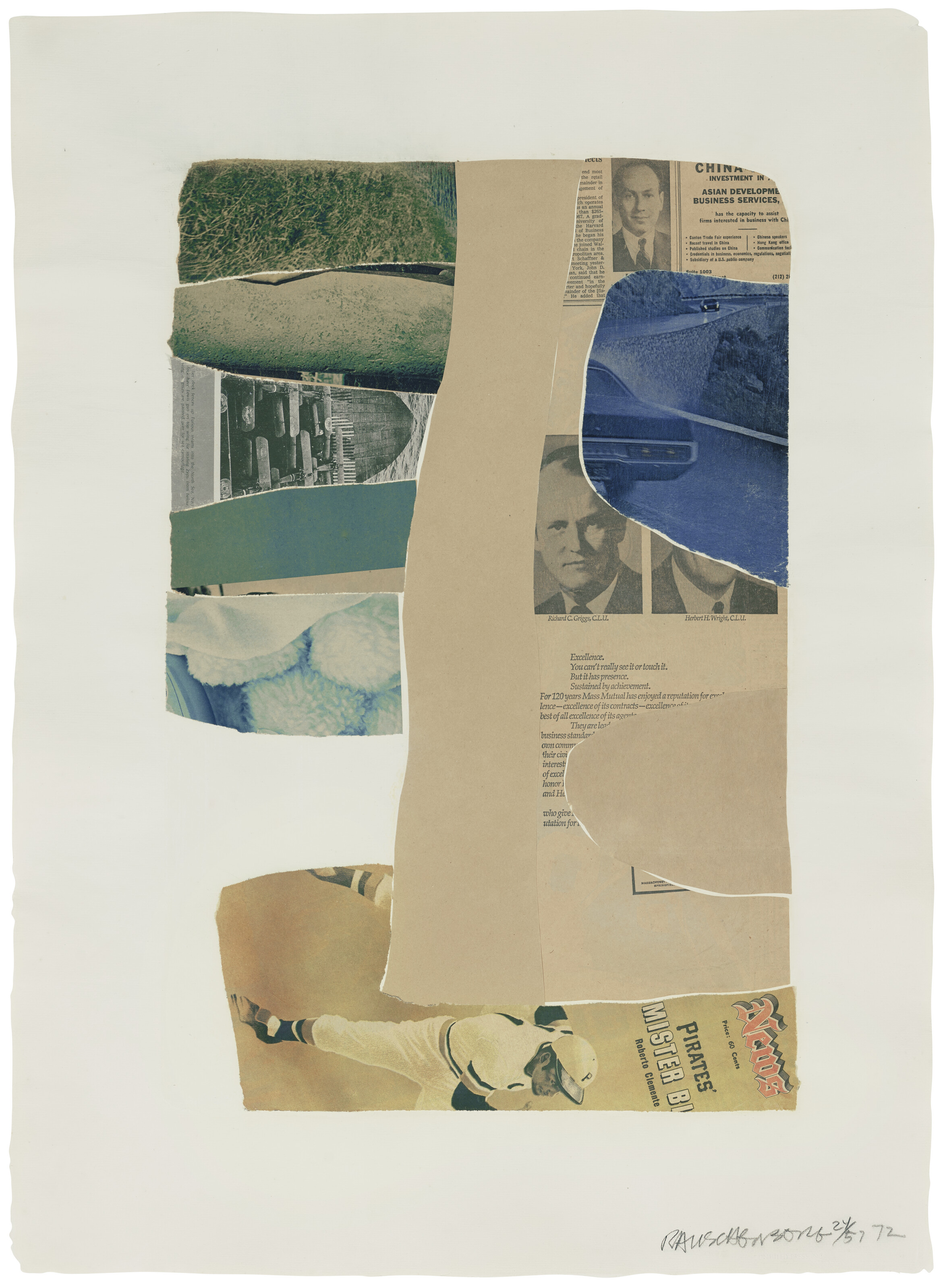 ROBERT RAUSCHENBERG (1925-2008), Composition, from Tares | Christie’s