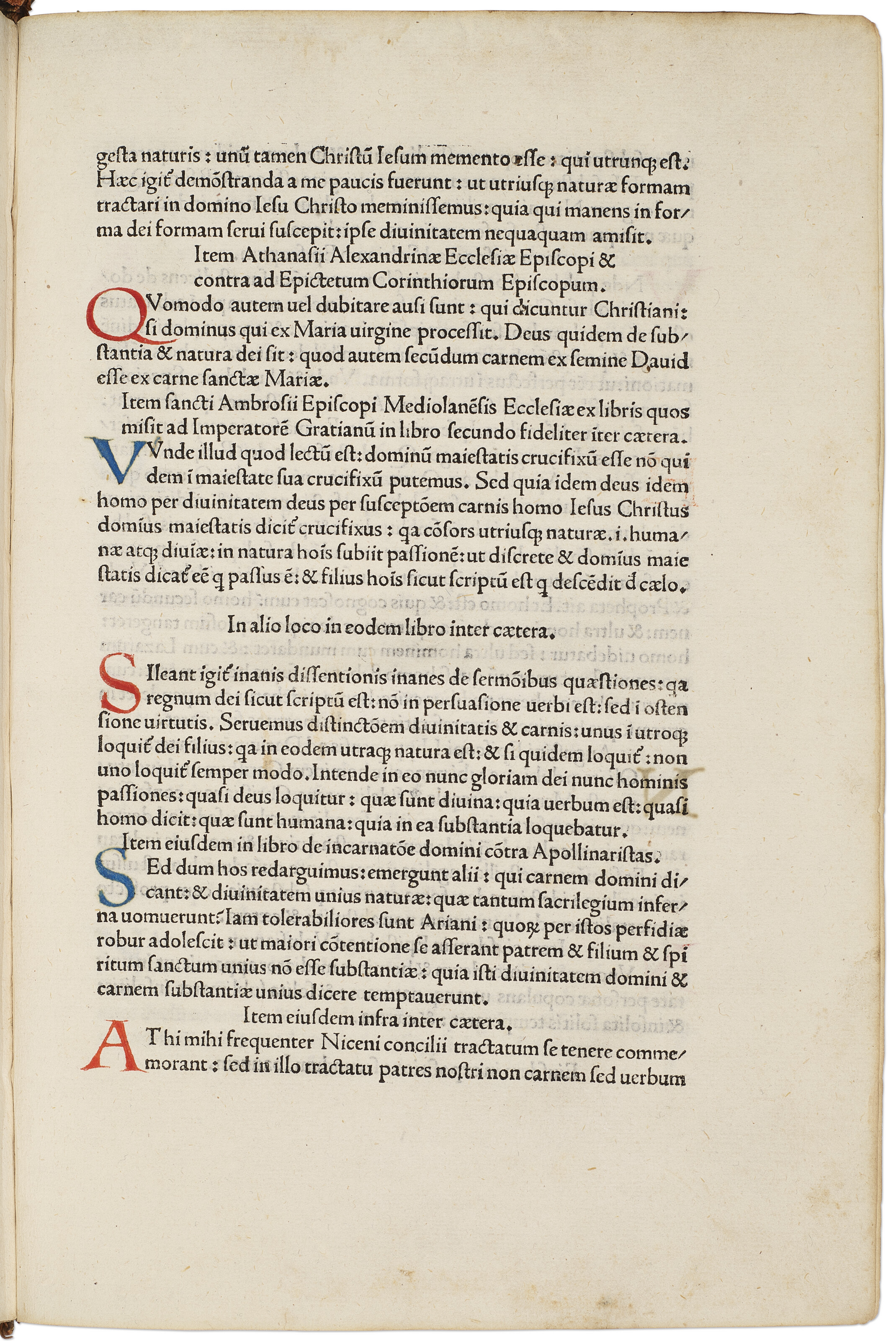 Leo I's Sermones, Lucas Dominici Filius Venetus, 1482 | Christie’s