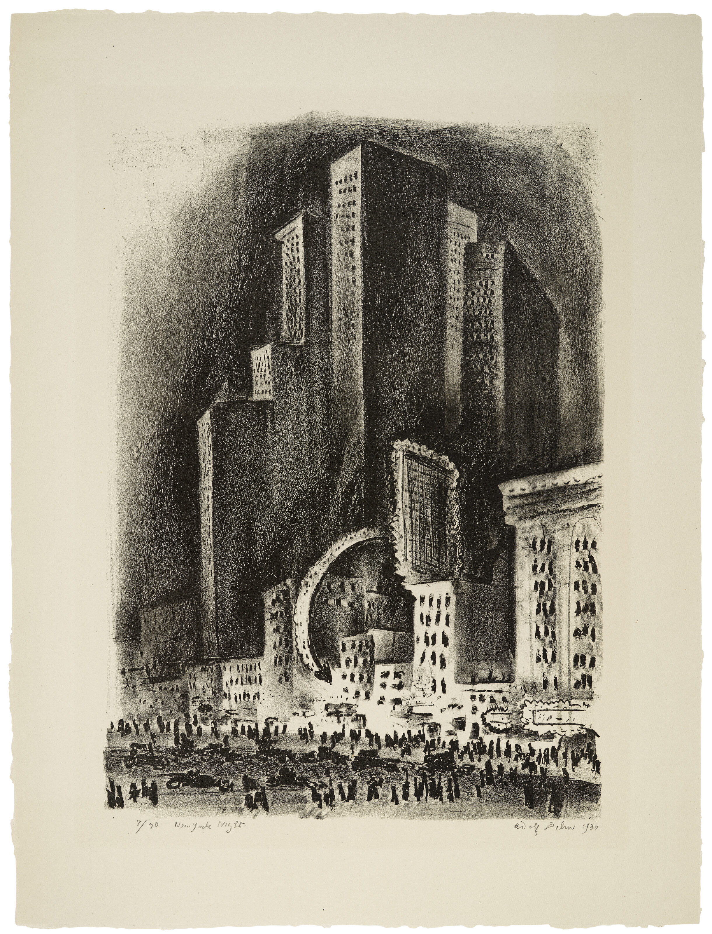 ADOLF ARTHUR DEHN (1895-1968), New York Night | Christie’s