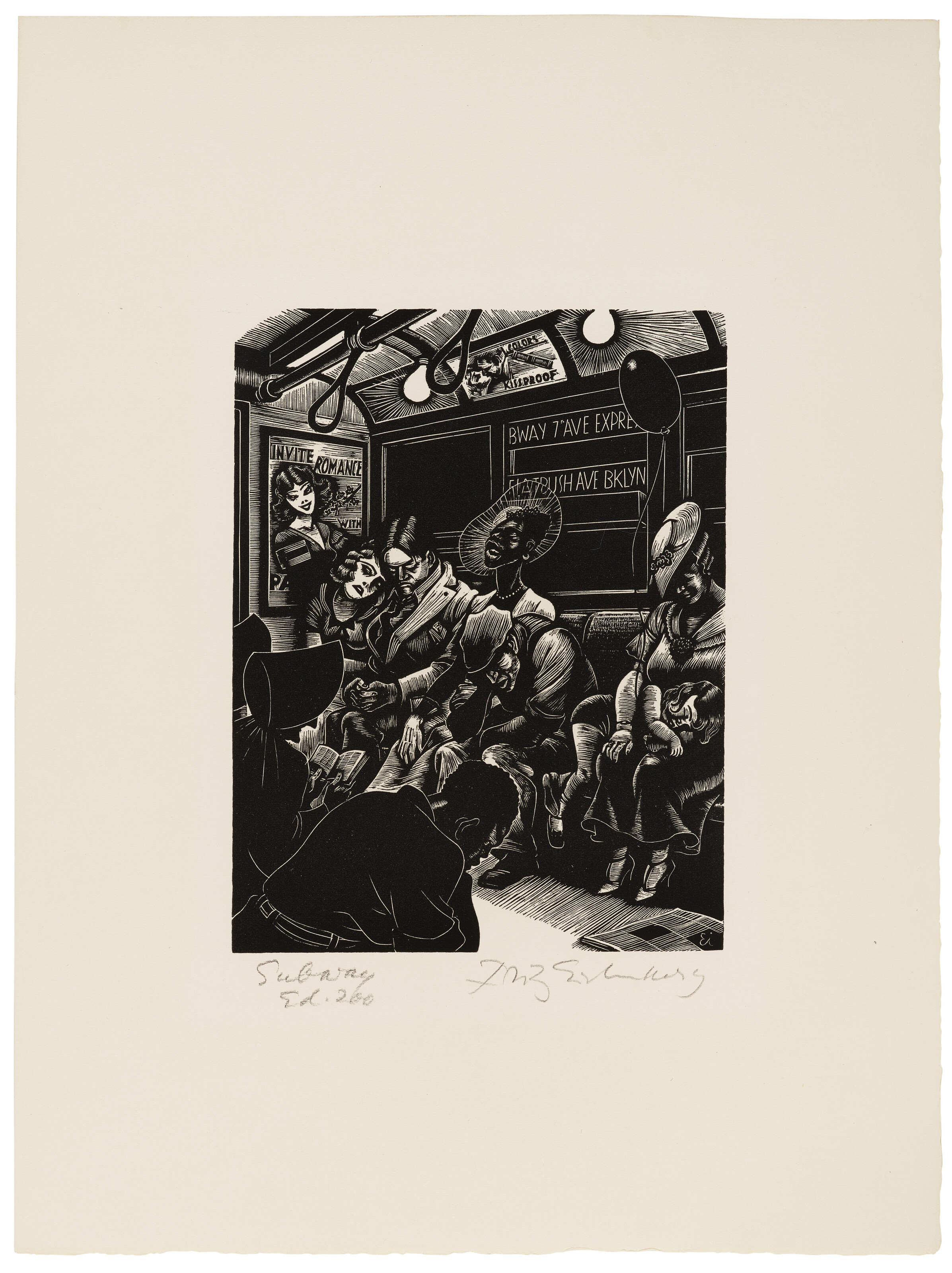FRITZ EICHENBERG (1901-1990), The Subway | Christie’s