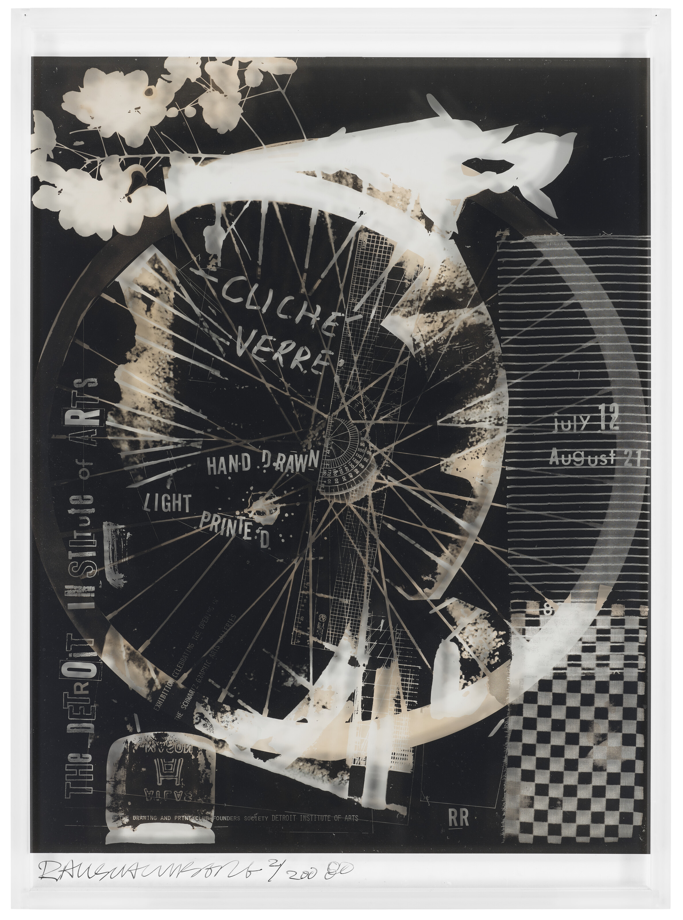 ROBERT RAUSCHENBERG (1925-2008), Cliché-verre: Hand Drawn, Light ...