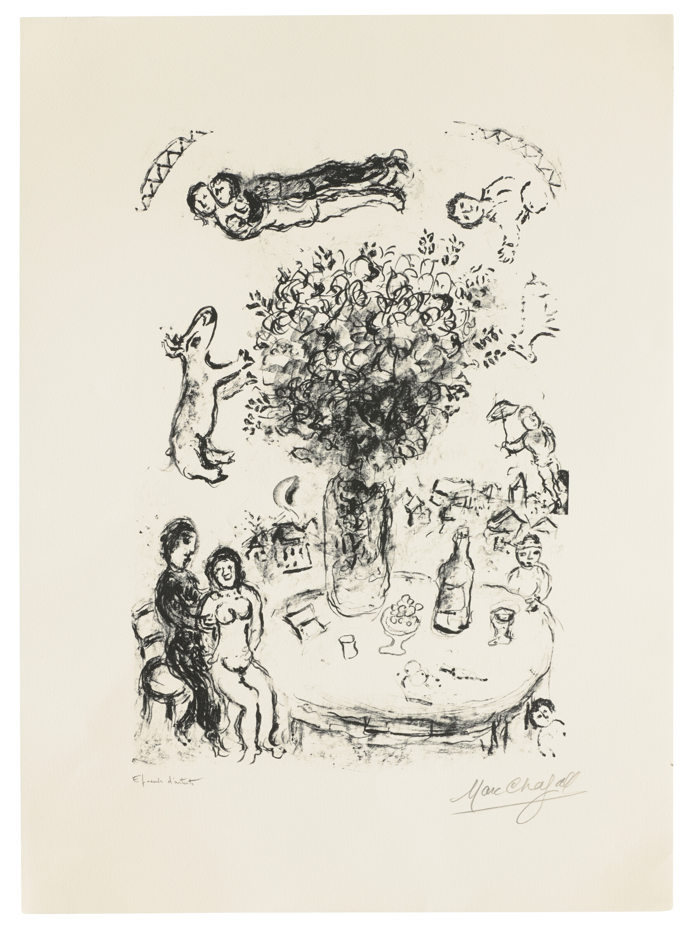 MARC CHAGALL (1887-1985), La Table des Amants | Christie’s